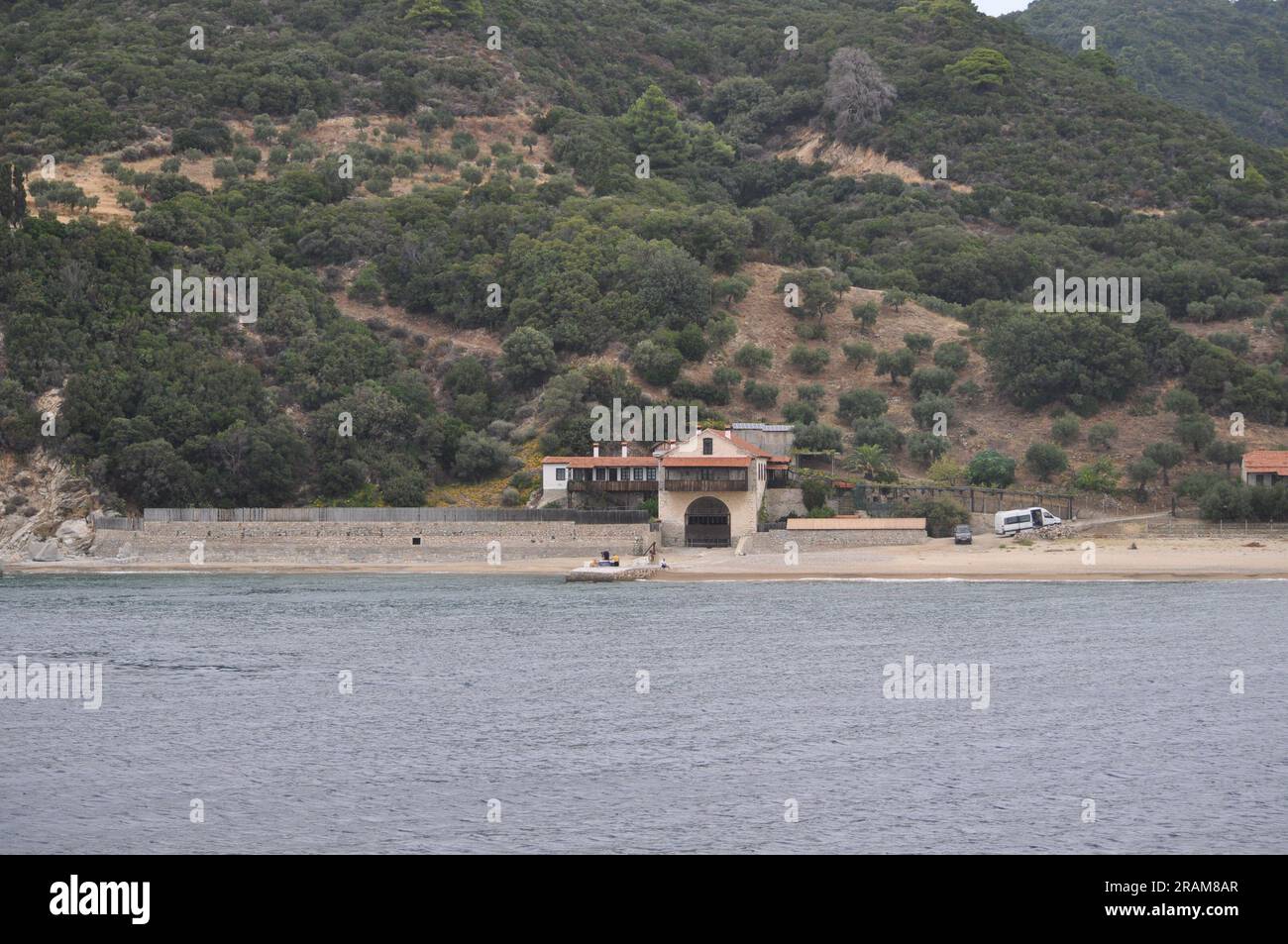 The Arsanas Giovanitsa (port building) of Hilandar Monastery is a ...