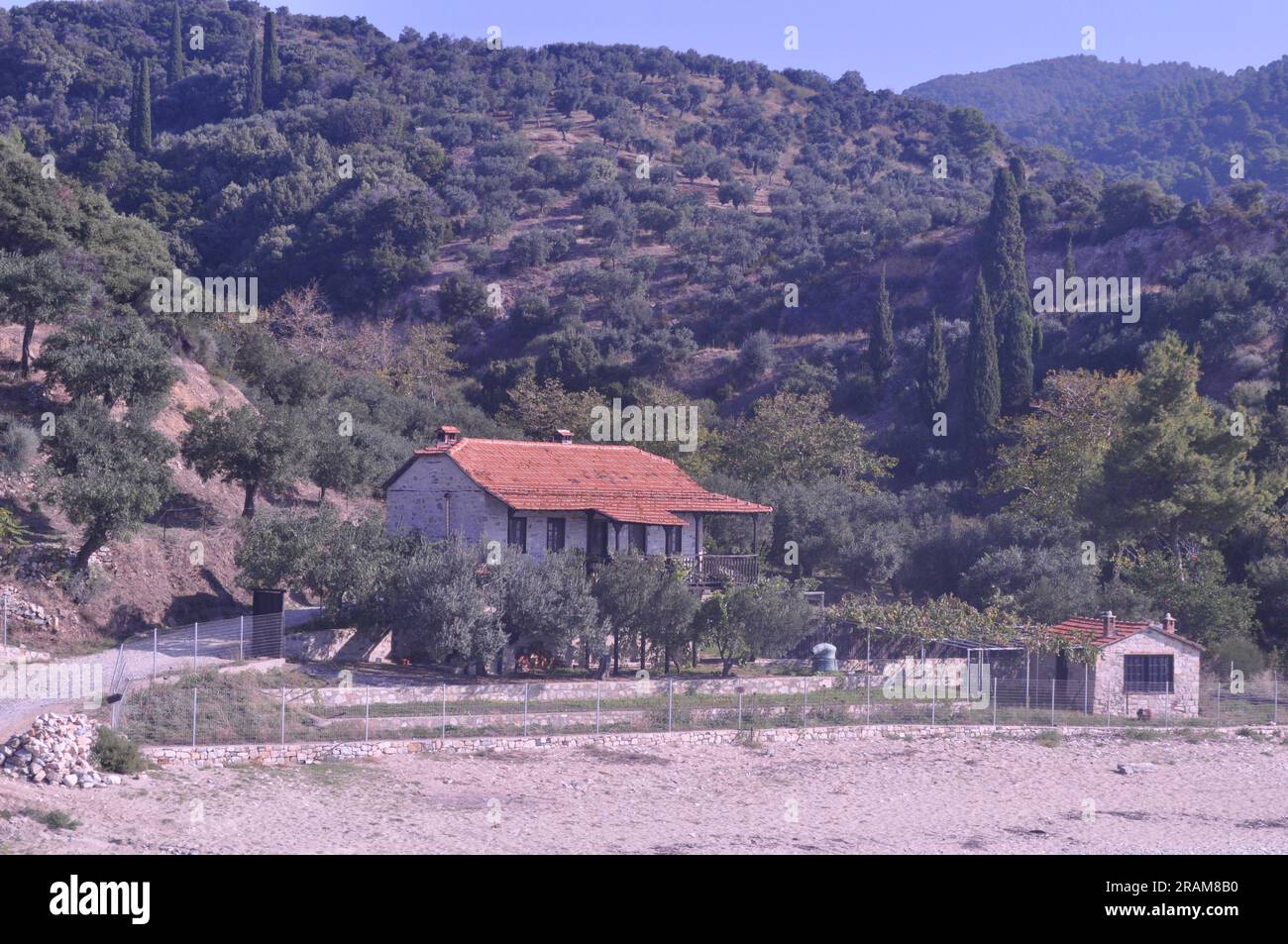 The Arsanas Giovanitsa (port building) of Hilandar Monastery is a ...