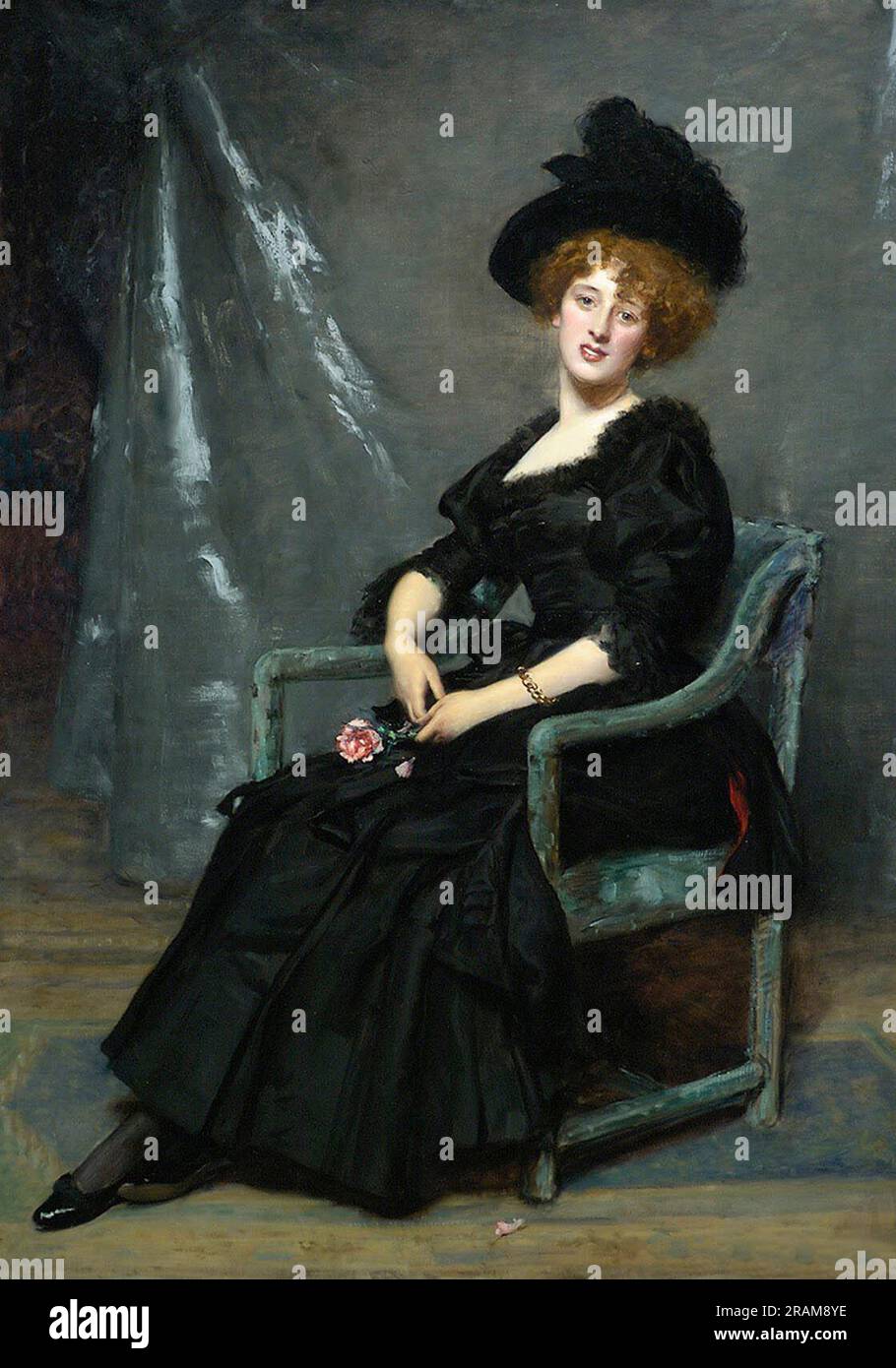 Portrait of Lucy Lee Robbins 1884 by Carolus-Duran Stock Photo - Alamy