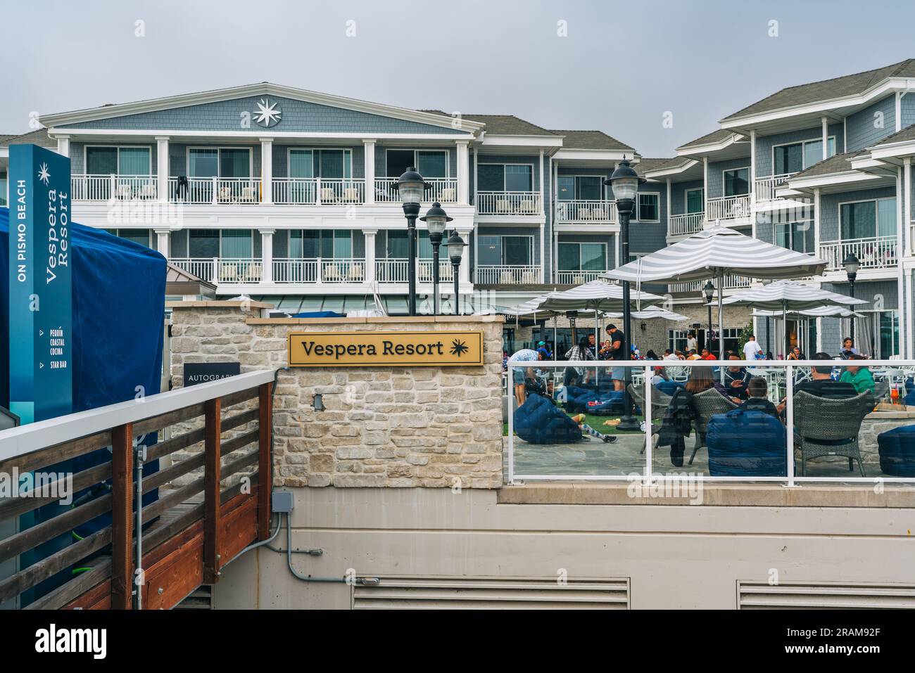 Pismo Beach, California, USA - July 2, 2023. Vespera Resort on Pismo ...