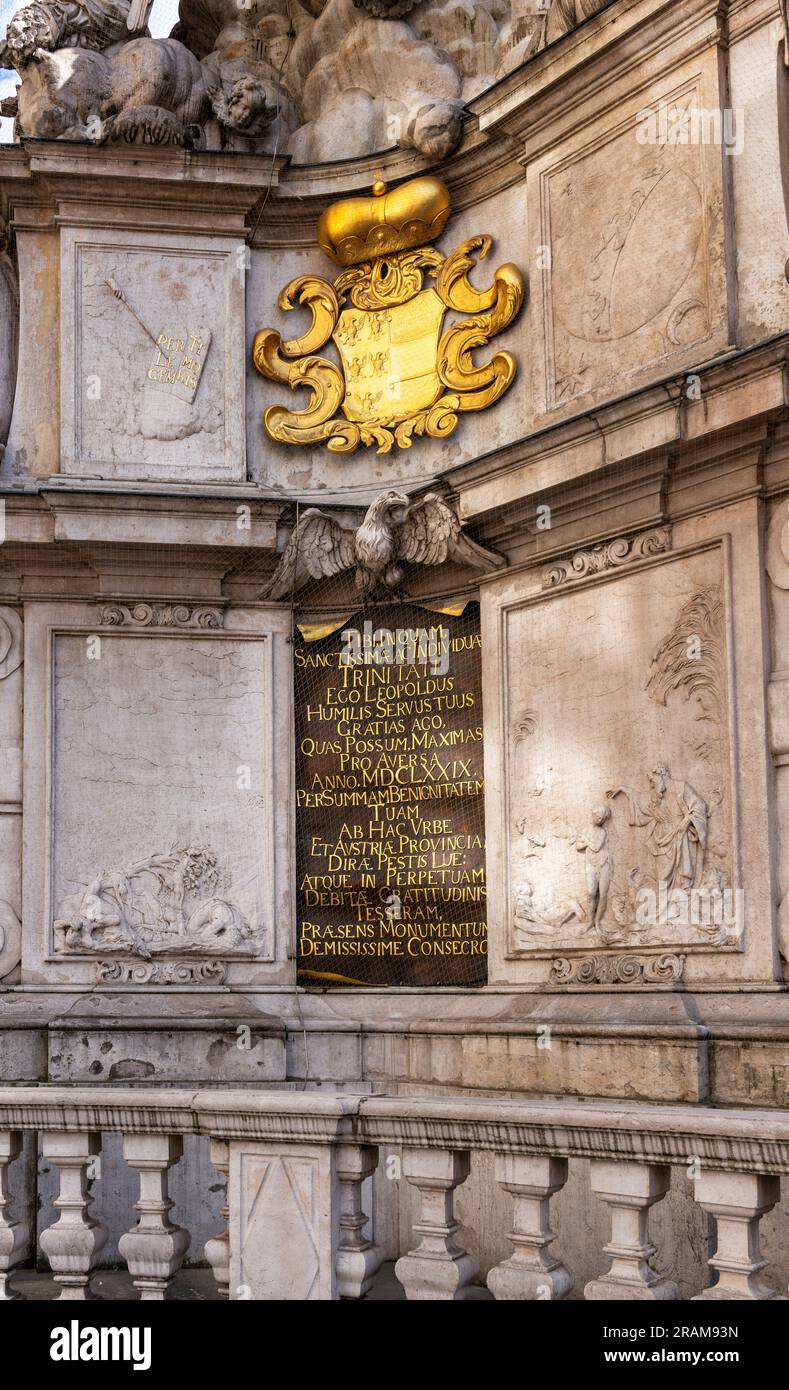 Vienna Plague Column, Trinity Column, Vienna Austria Stock Photo - Alamy