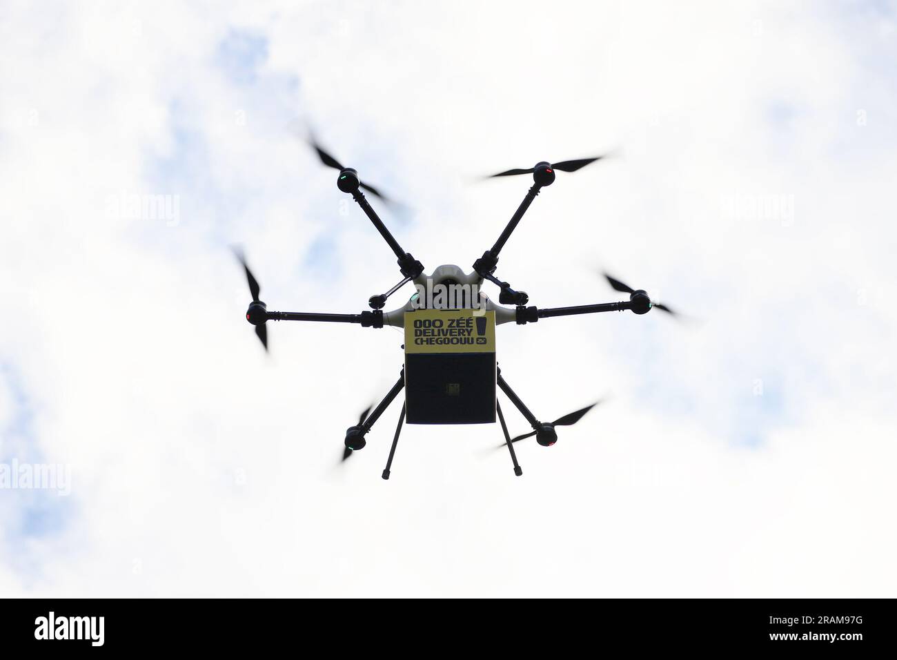 Rio De Janeiro, Brazil. 04th July, 2023. Drone delivery project by ...