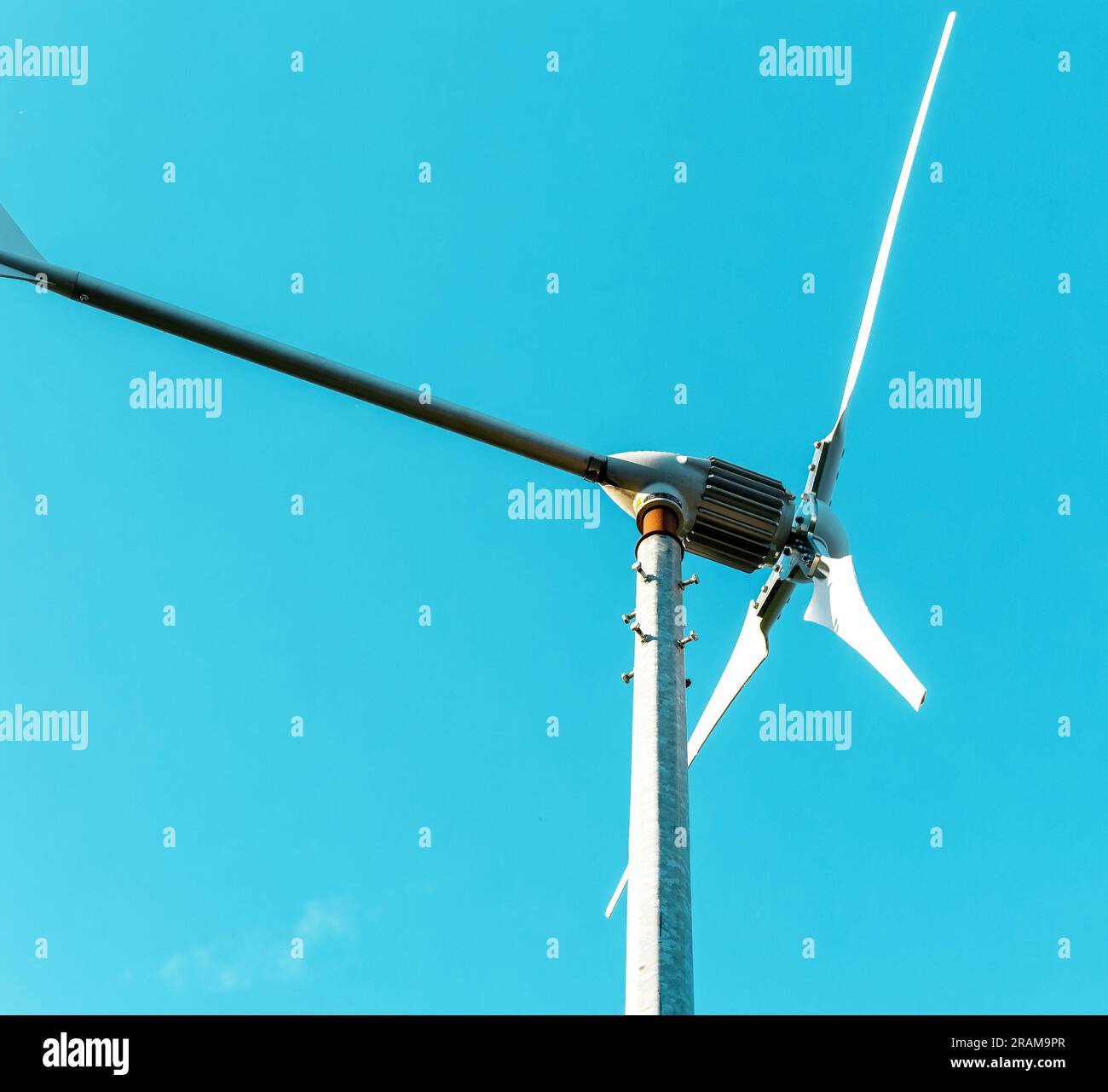 Wind electric power energy. Sustainable electric generator with blades ...