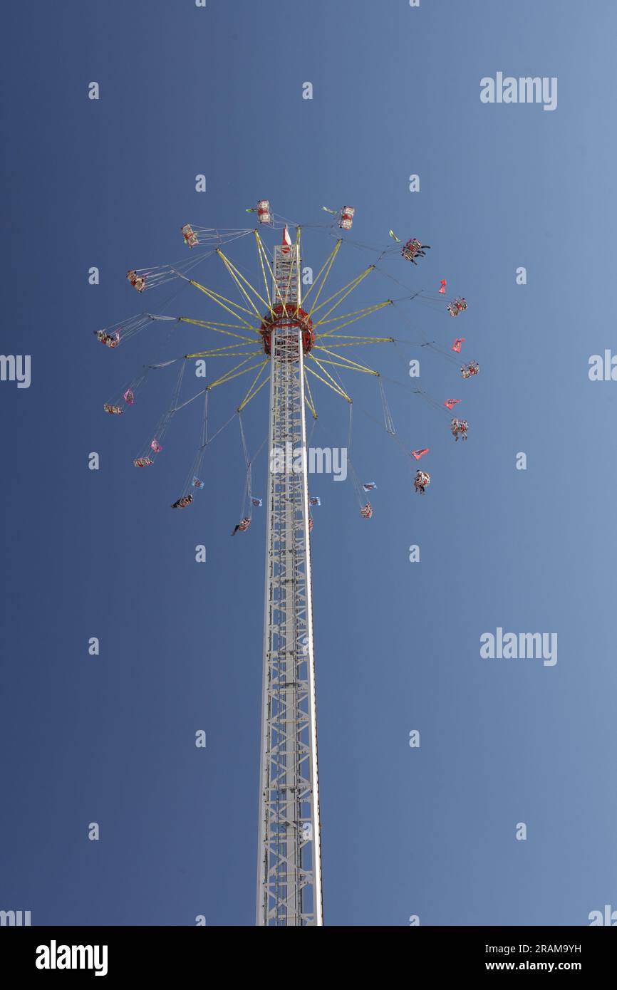 chain carousel and people at nuremberg, germany Stock Photo - Alamy