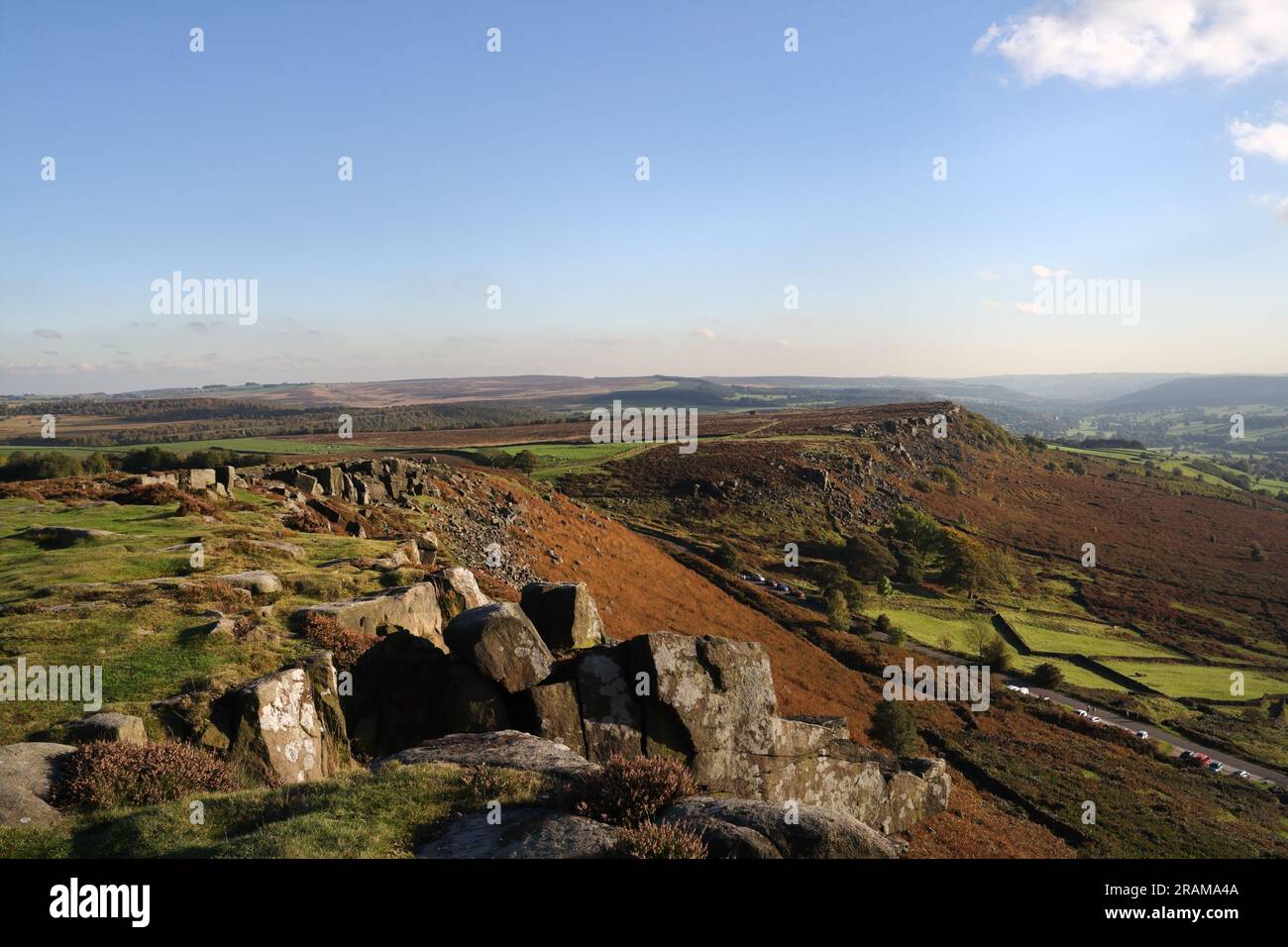 Curbar and Baslow Edge, Peak District National Park, Derbyshire ...