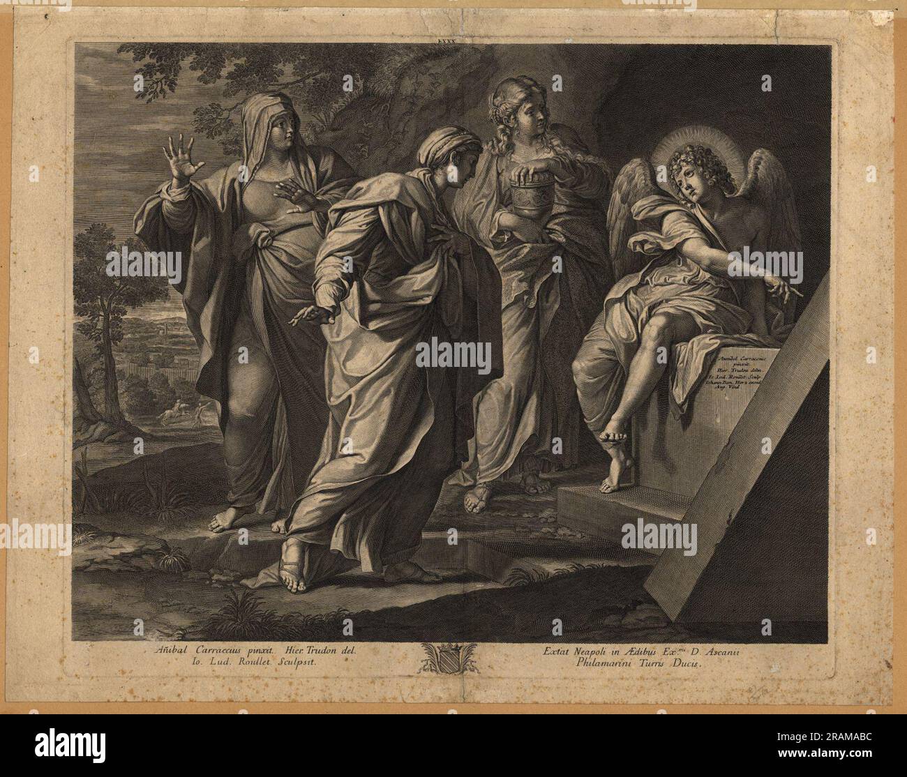 Angel announcing the resurrection of Christ to the three Marys 1609 by ...