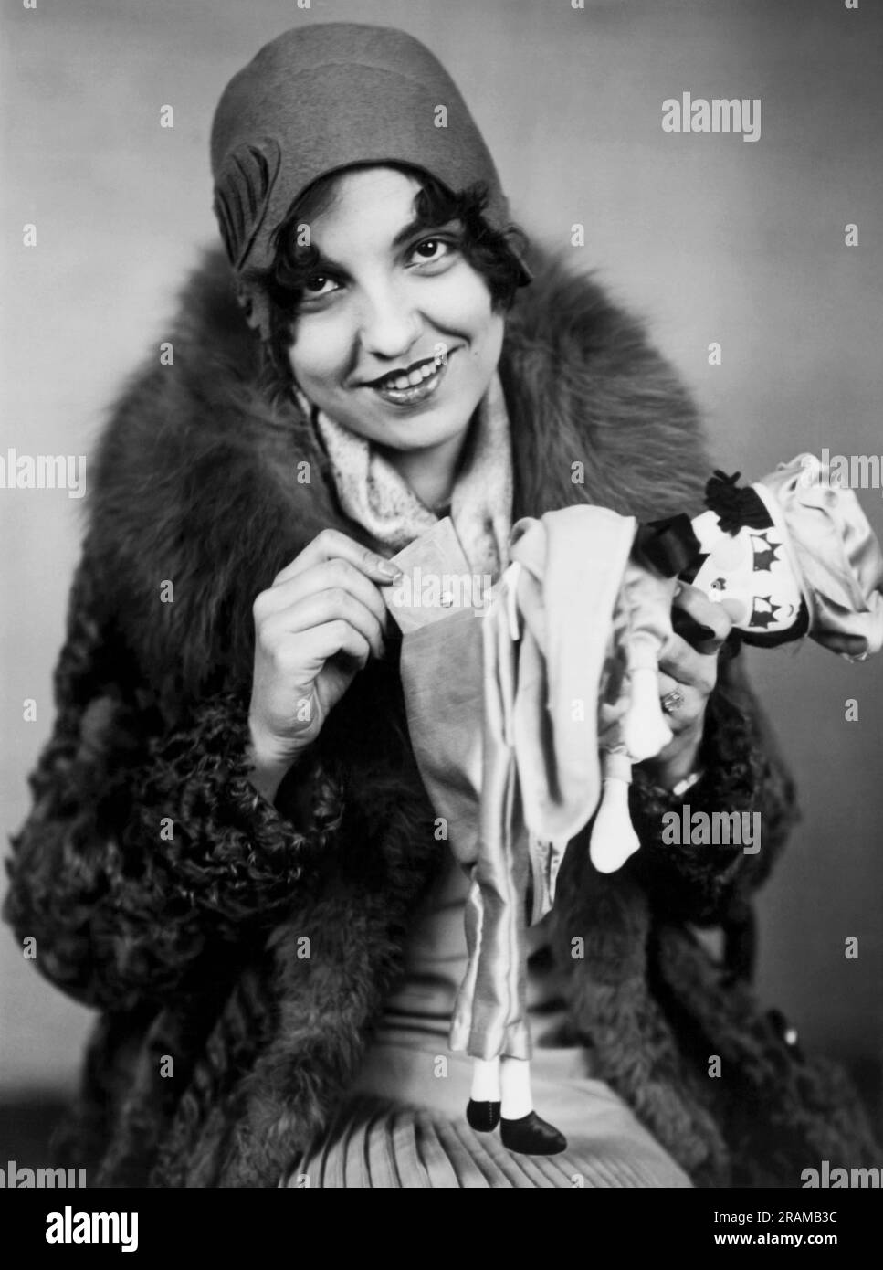 Chicago, Illinois: April 4, 1928 Mildred Brown with her custom Rag Doll ...
