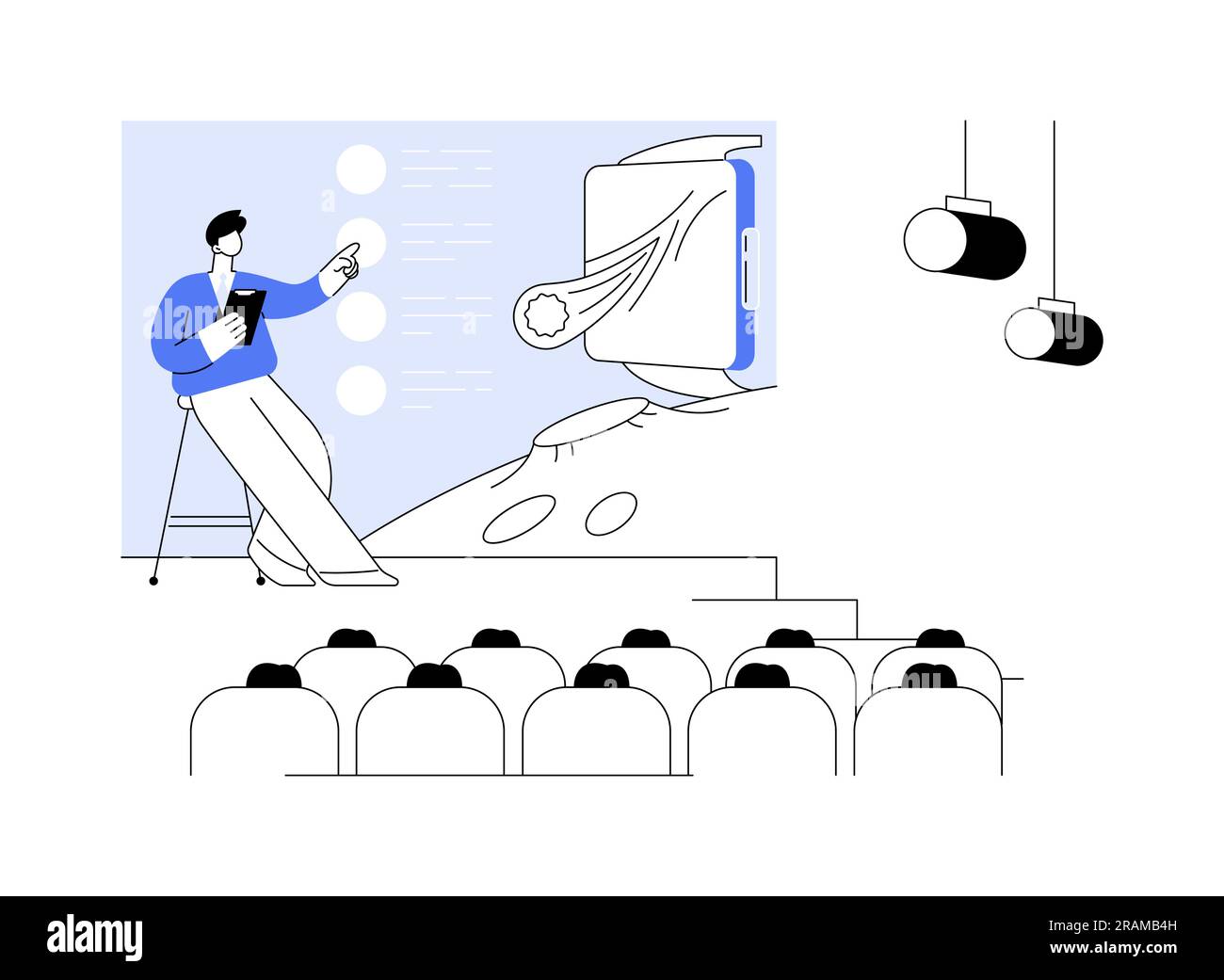 Product launch and promotion abstract concept vector illustration Stock ...
