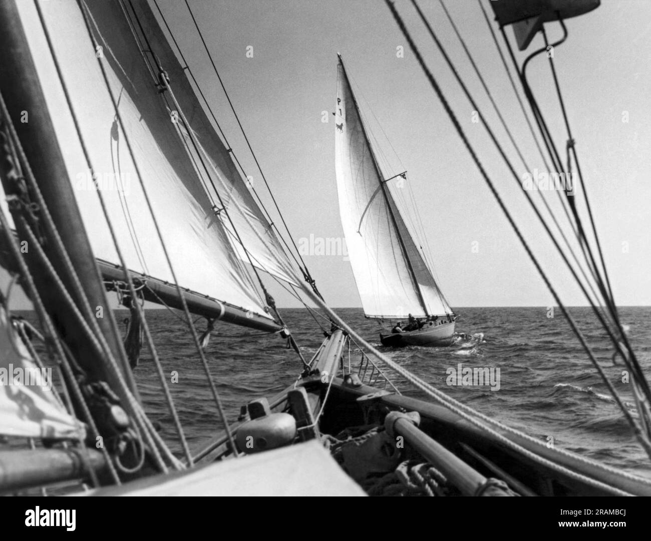 Los Angeles, California: February 16, 1937. The yacht, Thorobred, is ...