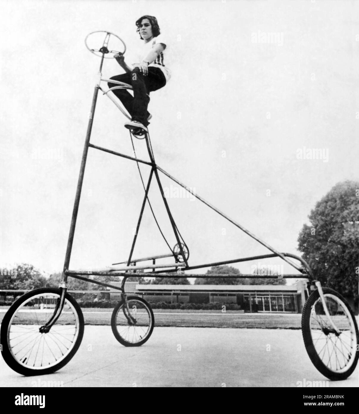 Tricycle 1970s Black and White Stock Photos & Images - Alamy