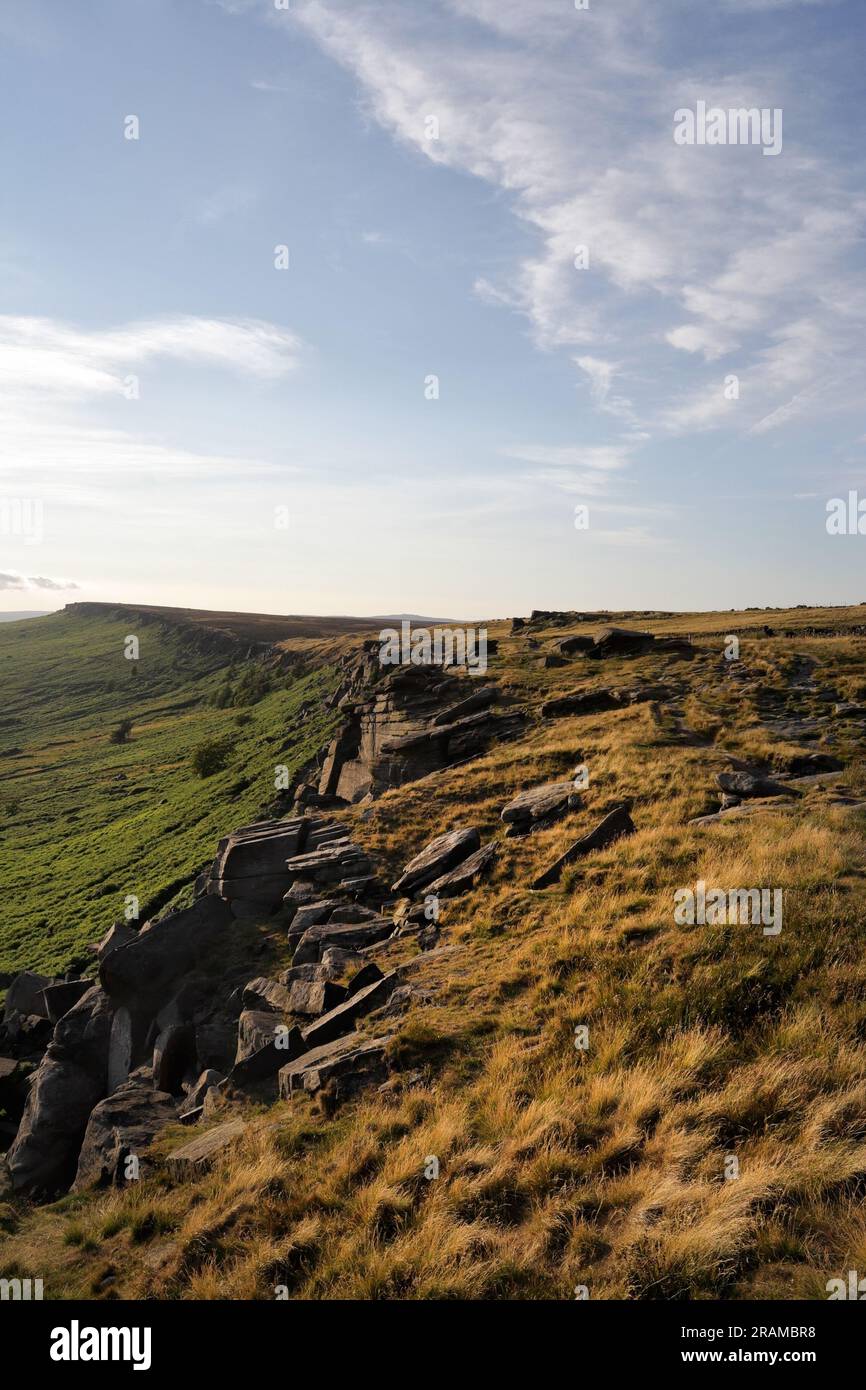 Stanage Edge Derbyshire Peak District England UK, English national park ...