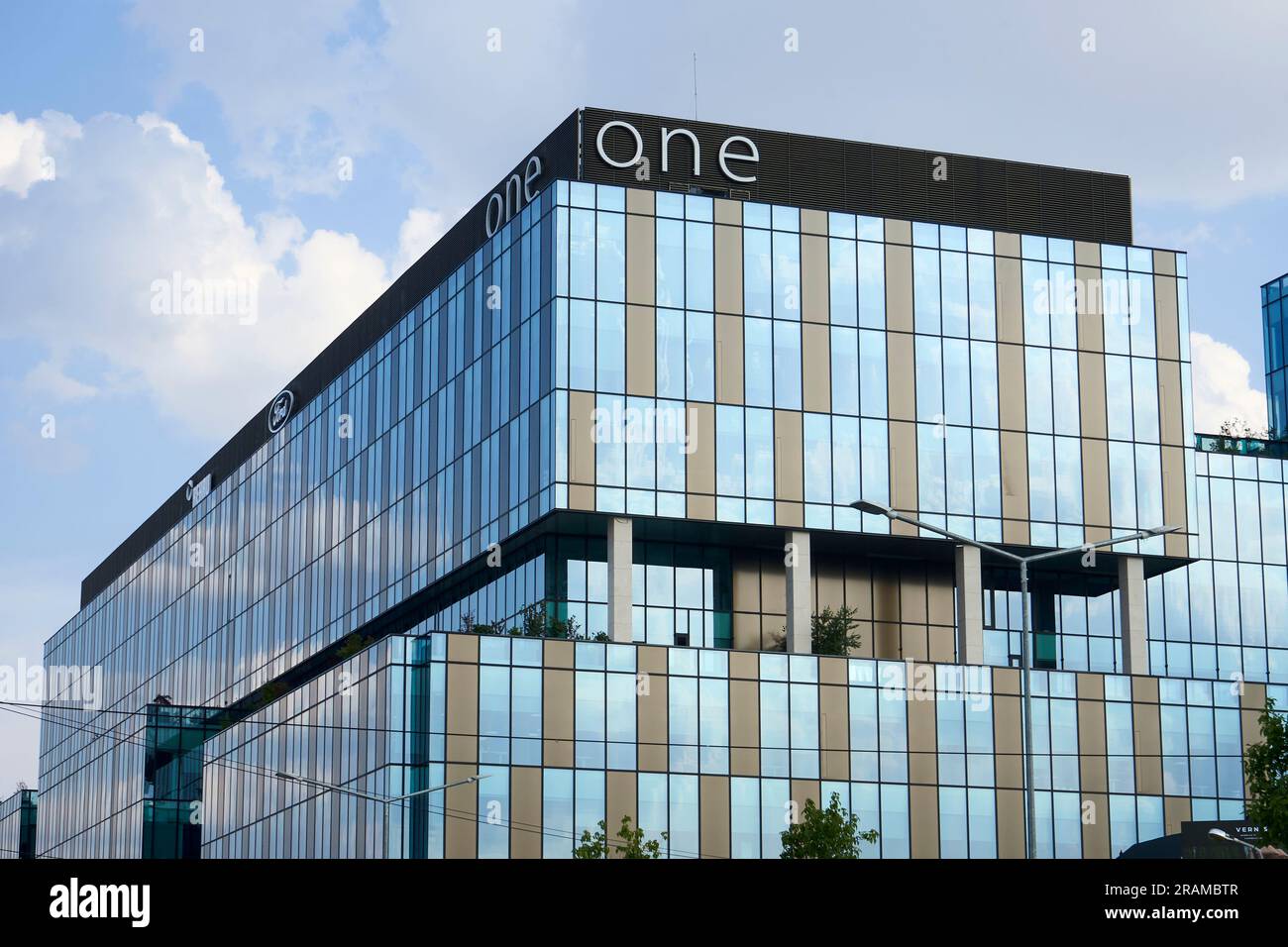 Bucharest, Romania - 4th July, 2023: One Cotroceni Towers of the real ...