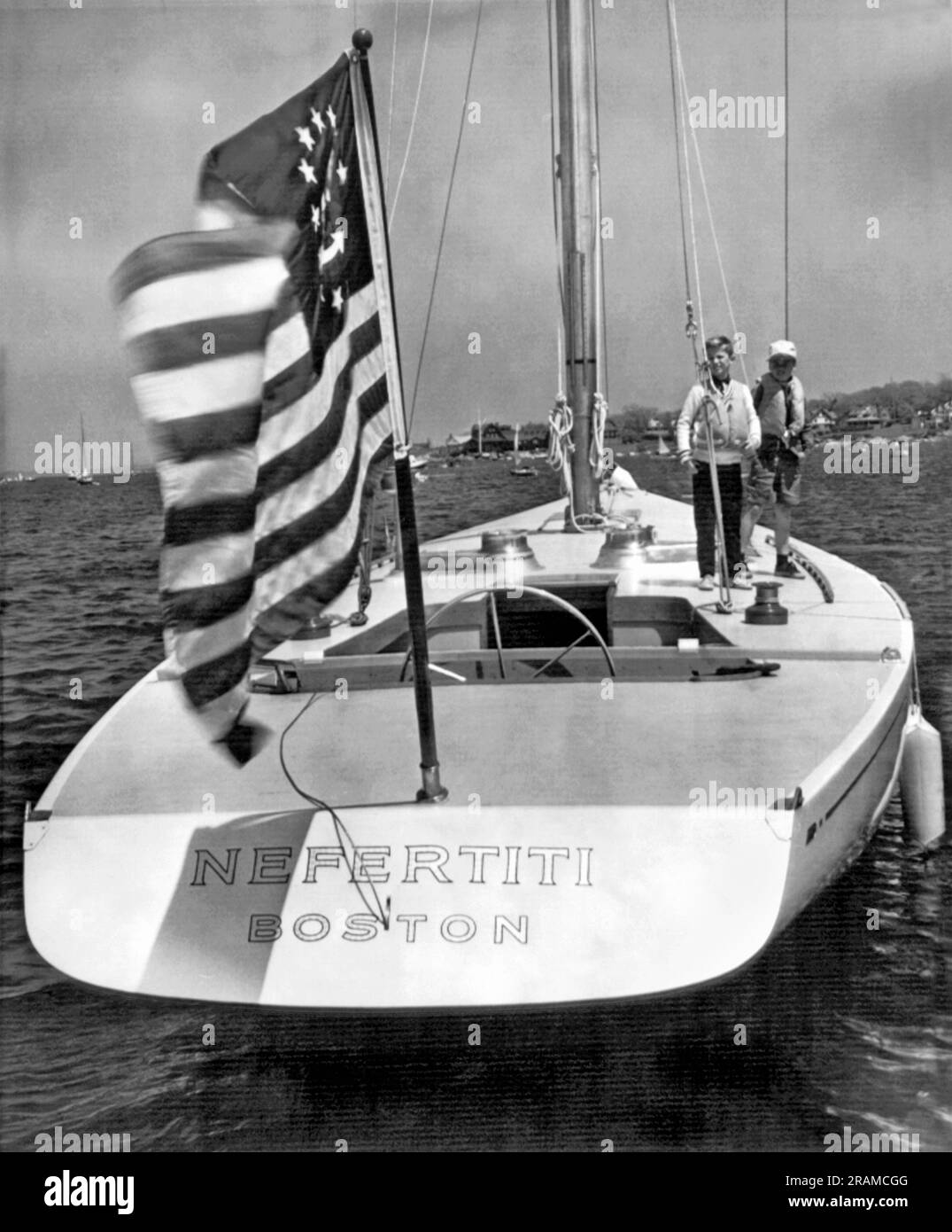 Marblehead, Massachusetts: 1962. The stern view of the new $300,000 ...