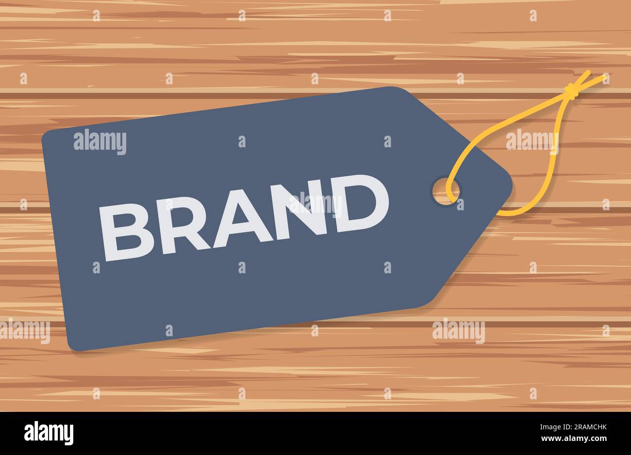 brand written on price tag- vector illustration Stock Vector Image ...