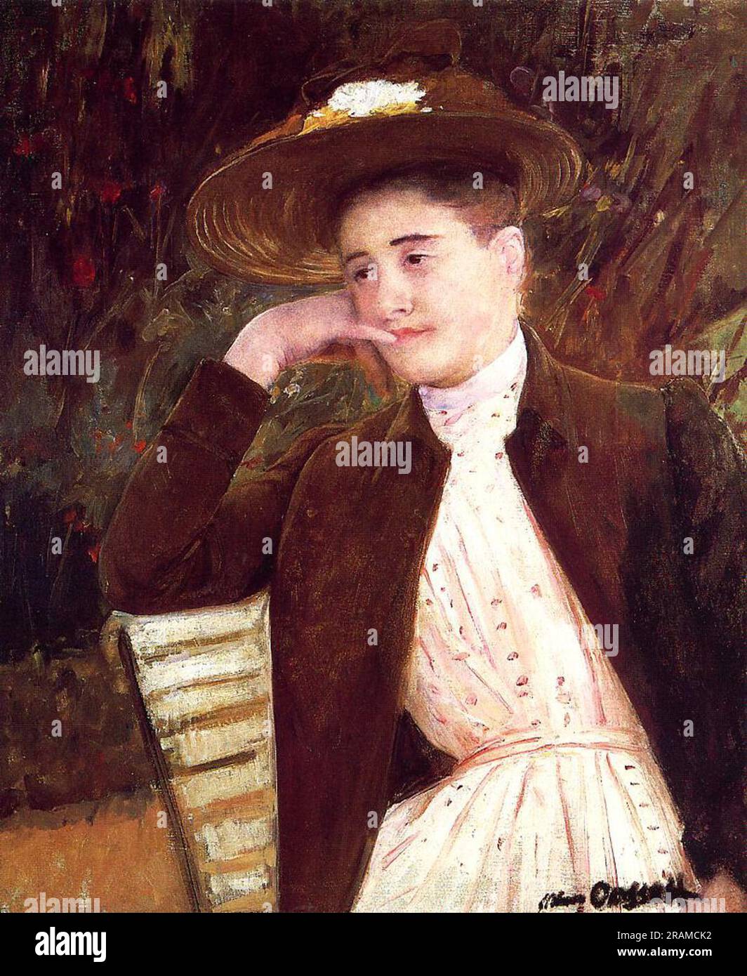 Celeste in a Brown Hat 1891 by Mary Cassatt Stock Photo - Alamy