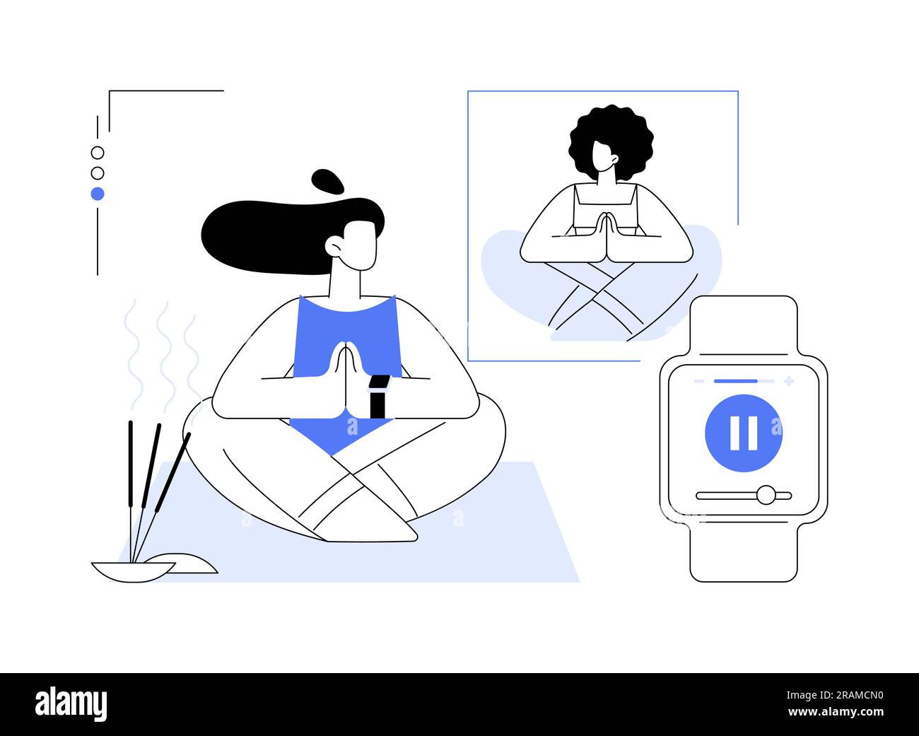 Smartwatch entertainment abstract concept vector illustration Stock ...