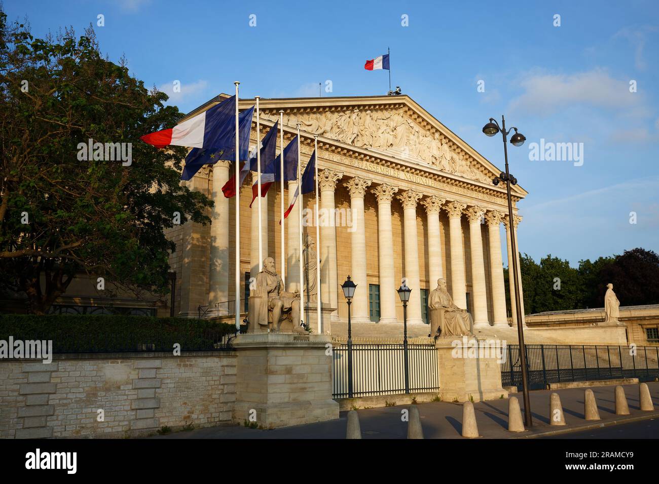 The French national Assembly- Bourbon palace , Paris, France Stock ...
