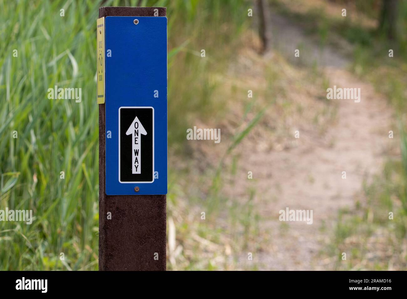 Symbols Road Path Signs Warnings One Way Ahead Stock Photo - Alamy