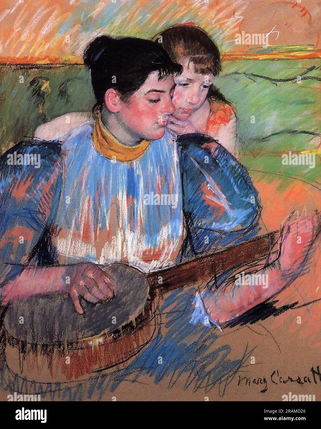 The Banjo Lesson 1894 by Mary Cassatt Stock Photo - Alamy