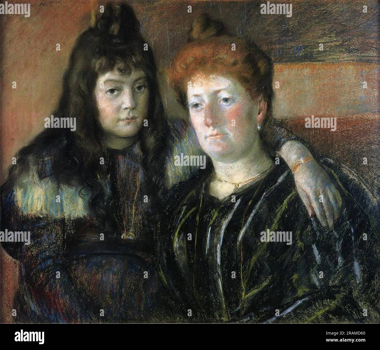 Madame Meerson and Her Daughter 1899 by Mary Cassatt Stock Photo - Alamy