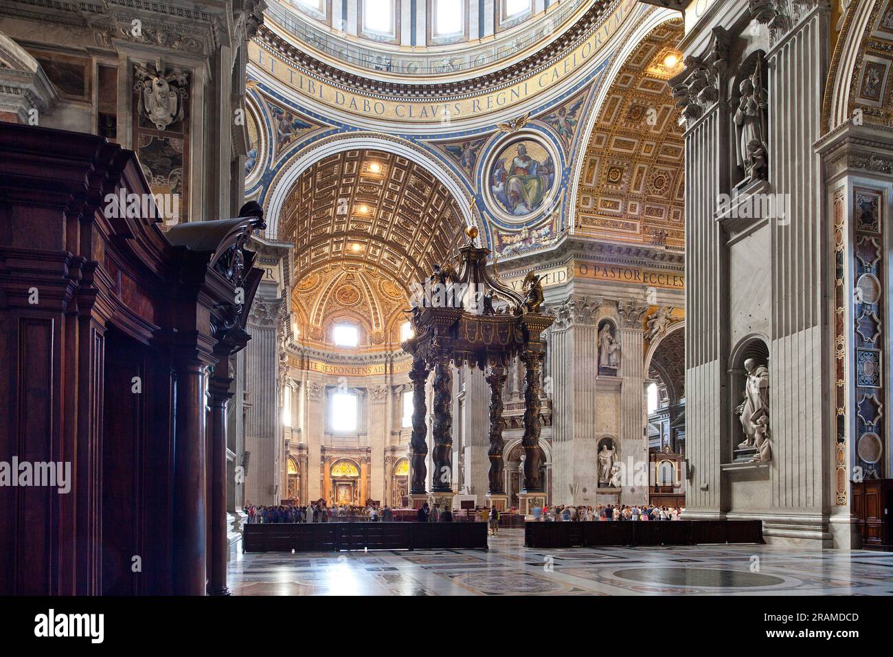 Bernini canopy, St. Peter's Basilica, San Pietro, Vatican, Vatican City ...