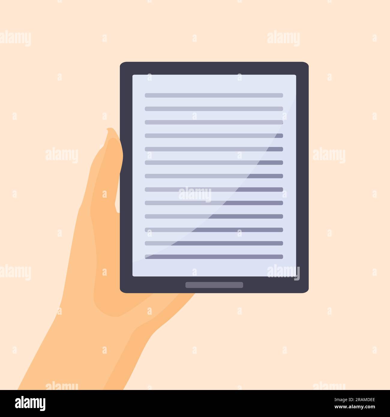Person reading e reader Stock Vector Images - Alamy