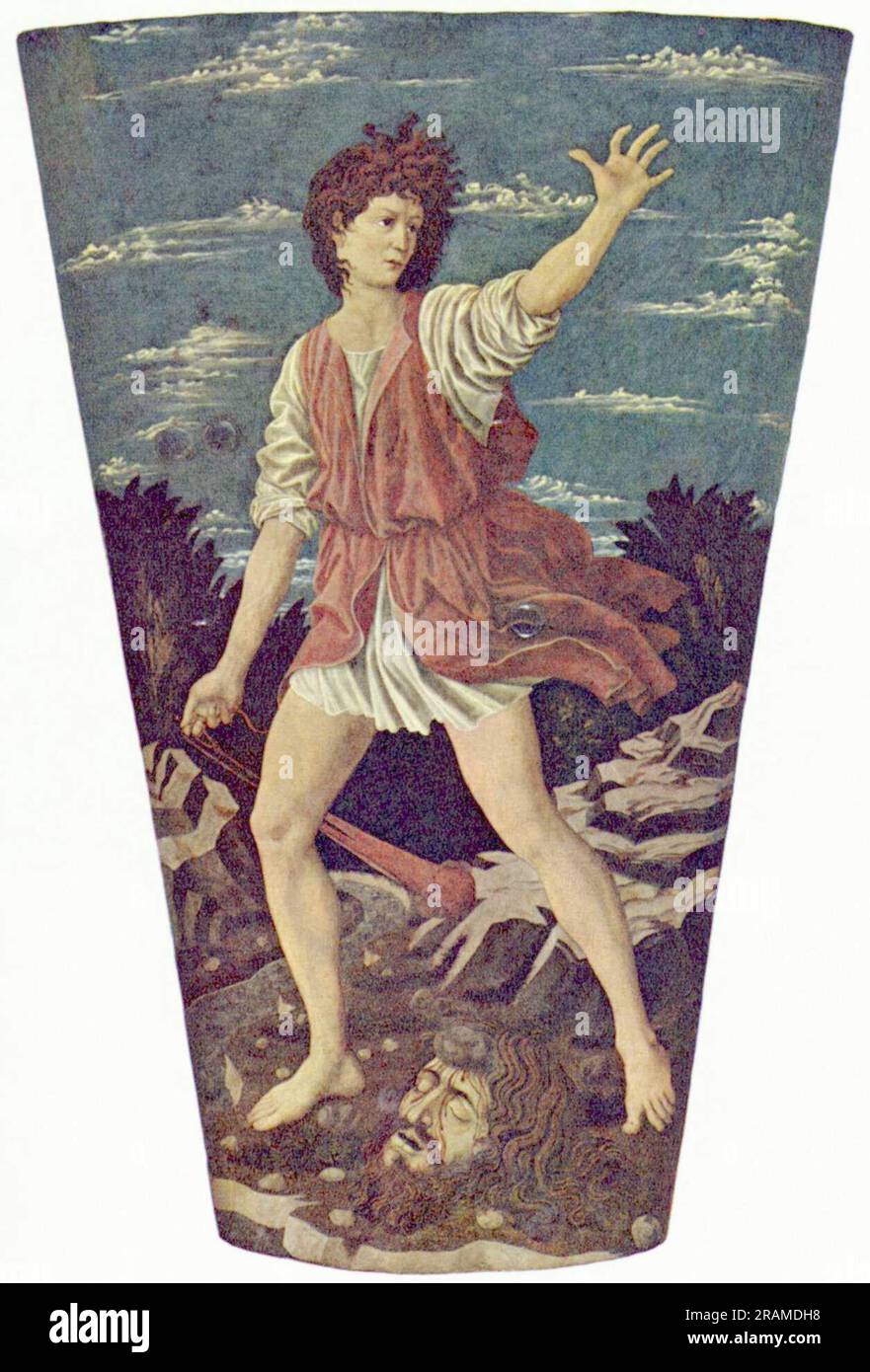David with the Head of Goliath c.1453; Italy by Andrea del Castagno ...
