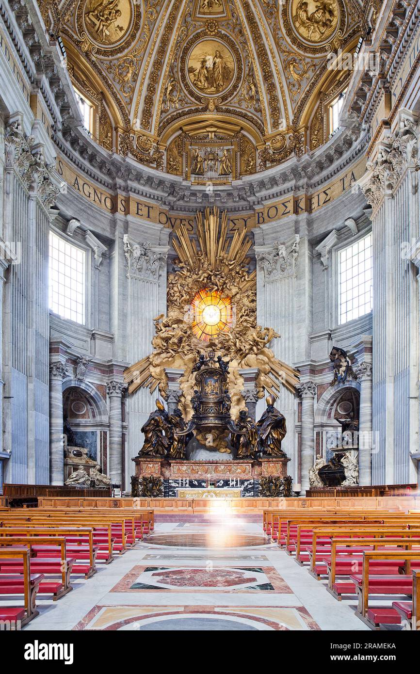 Chair of St. Peter, St. Peter's Basilica, San Pietro, Vatican, Vatican ...
