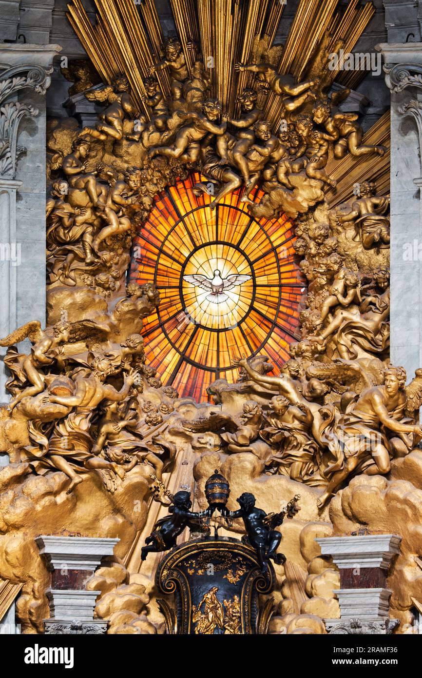 Chair of St. Peter, St. Peter's Basilica, San Pietro, Vatican, Vatican ...
