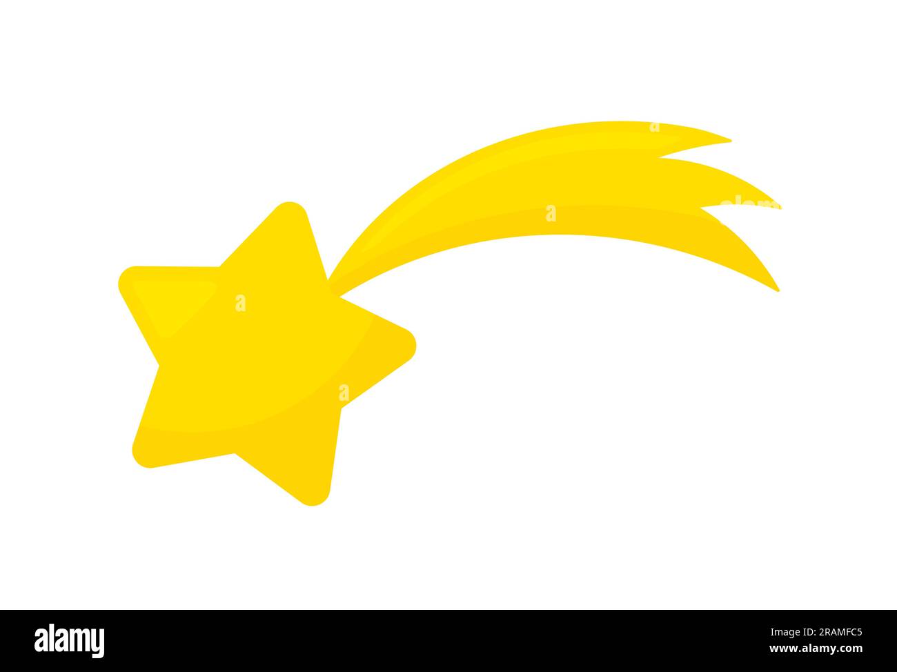 christmas shooting star, comet icon- vector illustration Stock Vector ...