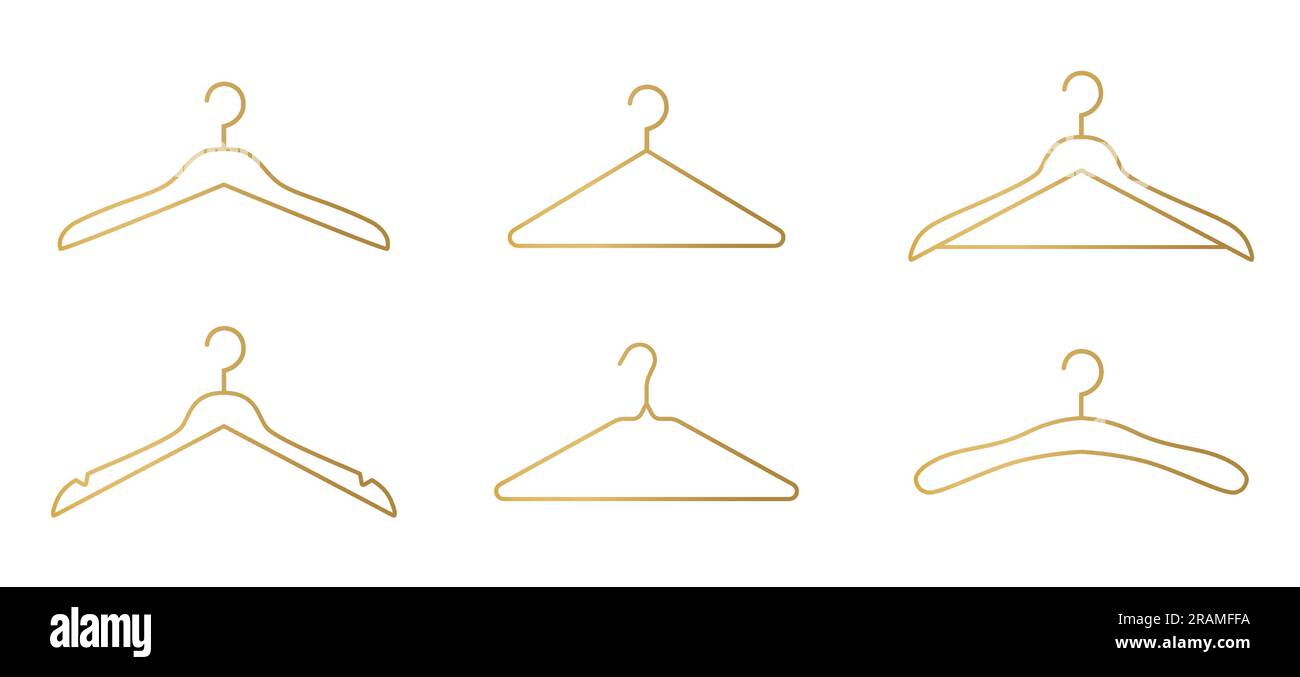 Hangers vector outline hi-res stock photography and images - Alamy