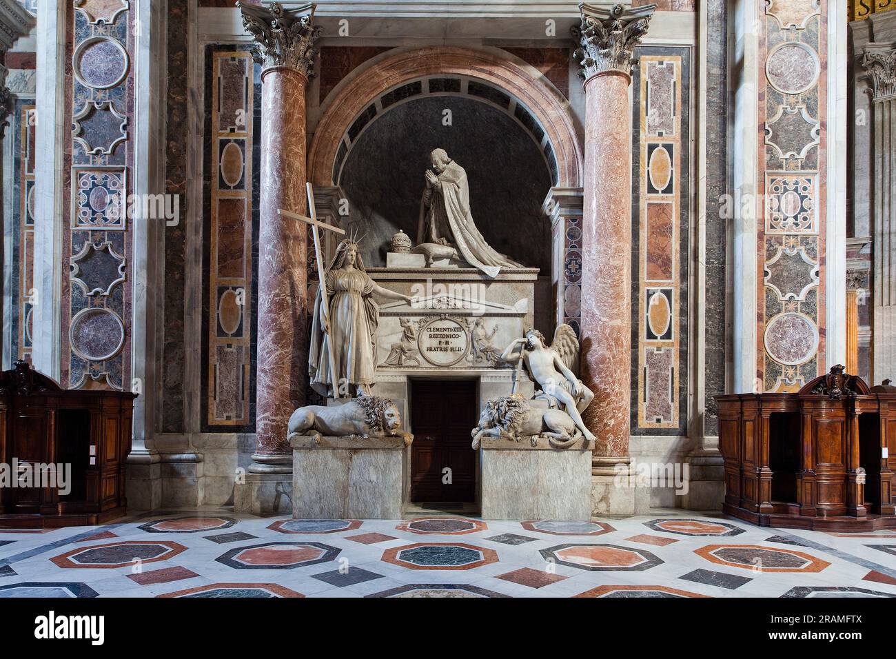 CLEMENT XIII CANOVA MONUMENT, St. Peter's Basilica, San Pietro, Vatican ...