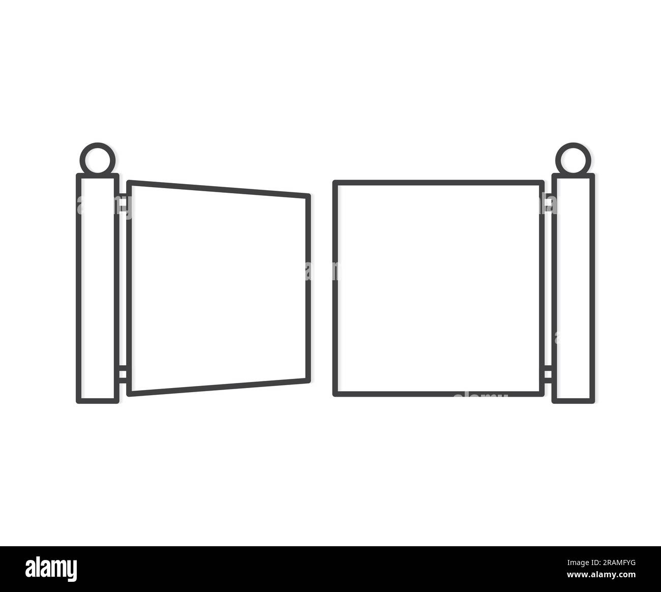 modern open gate icon -vector illustration Stock Vector Image & Art - Alamy