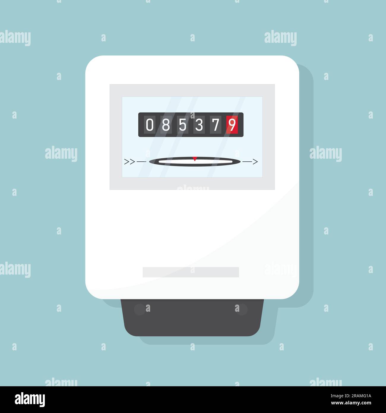 household electricity meter, concept of rising electricity prices ...