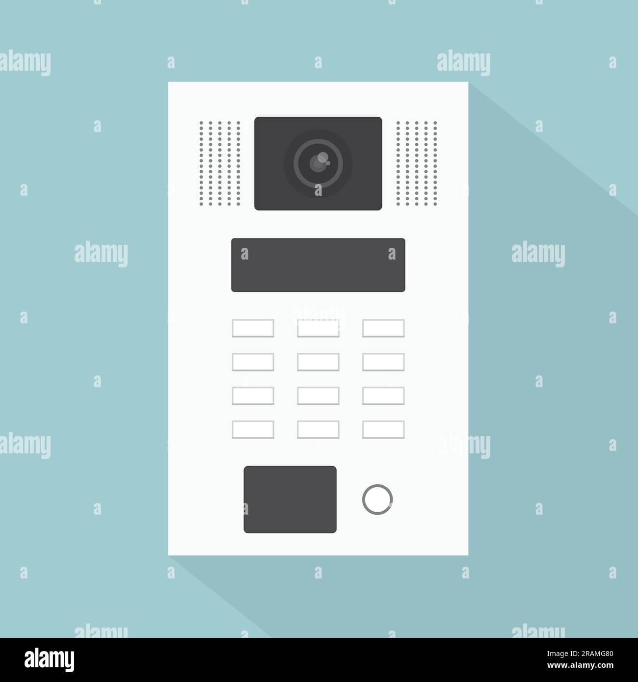 house intercom with camera- vector illustration Stock Vector Image & Art - Alamy
