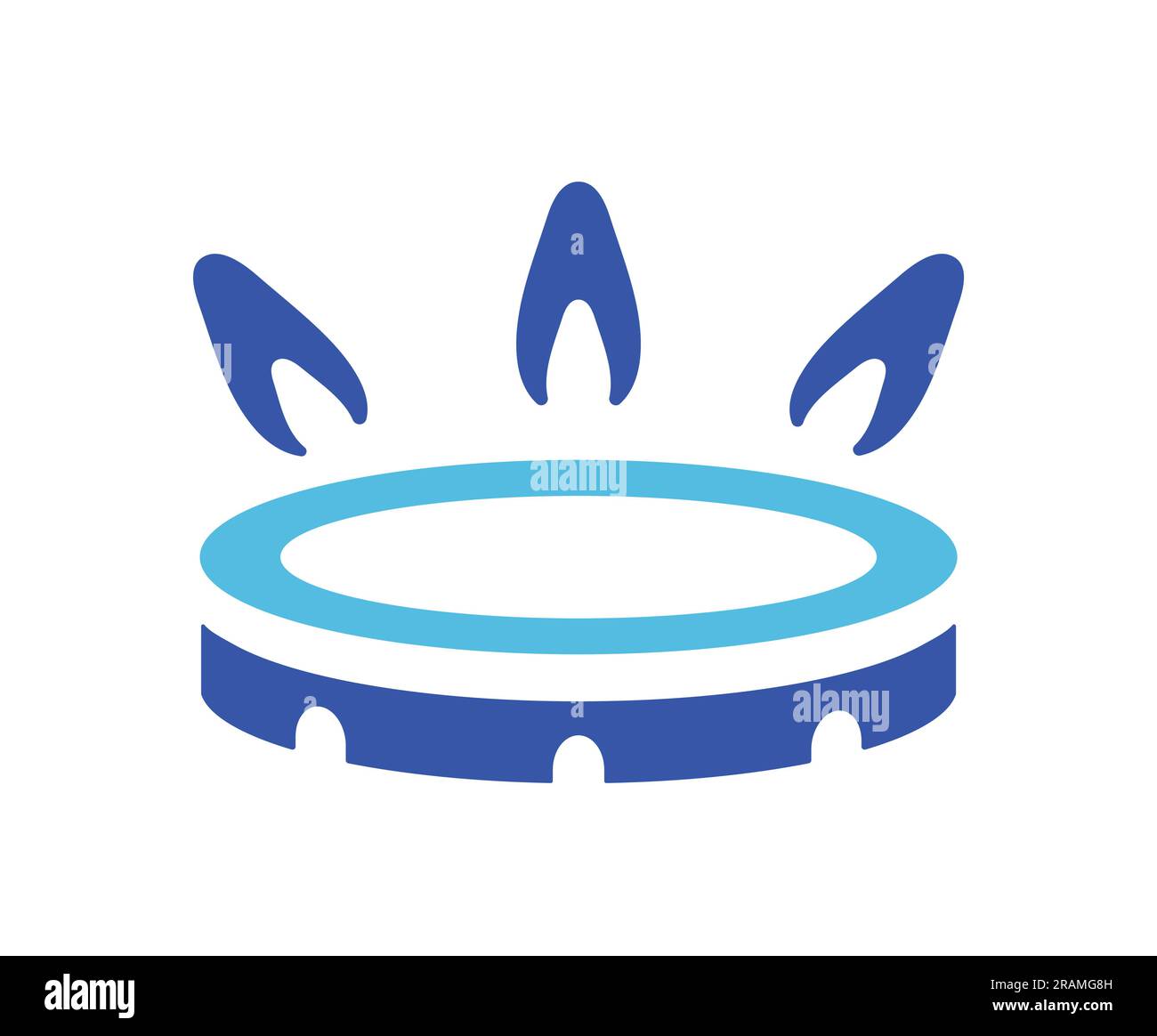 glowing gas burner icon- vector illustration Stock Vector Image & Art ...