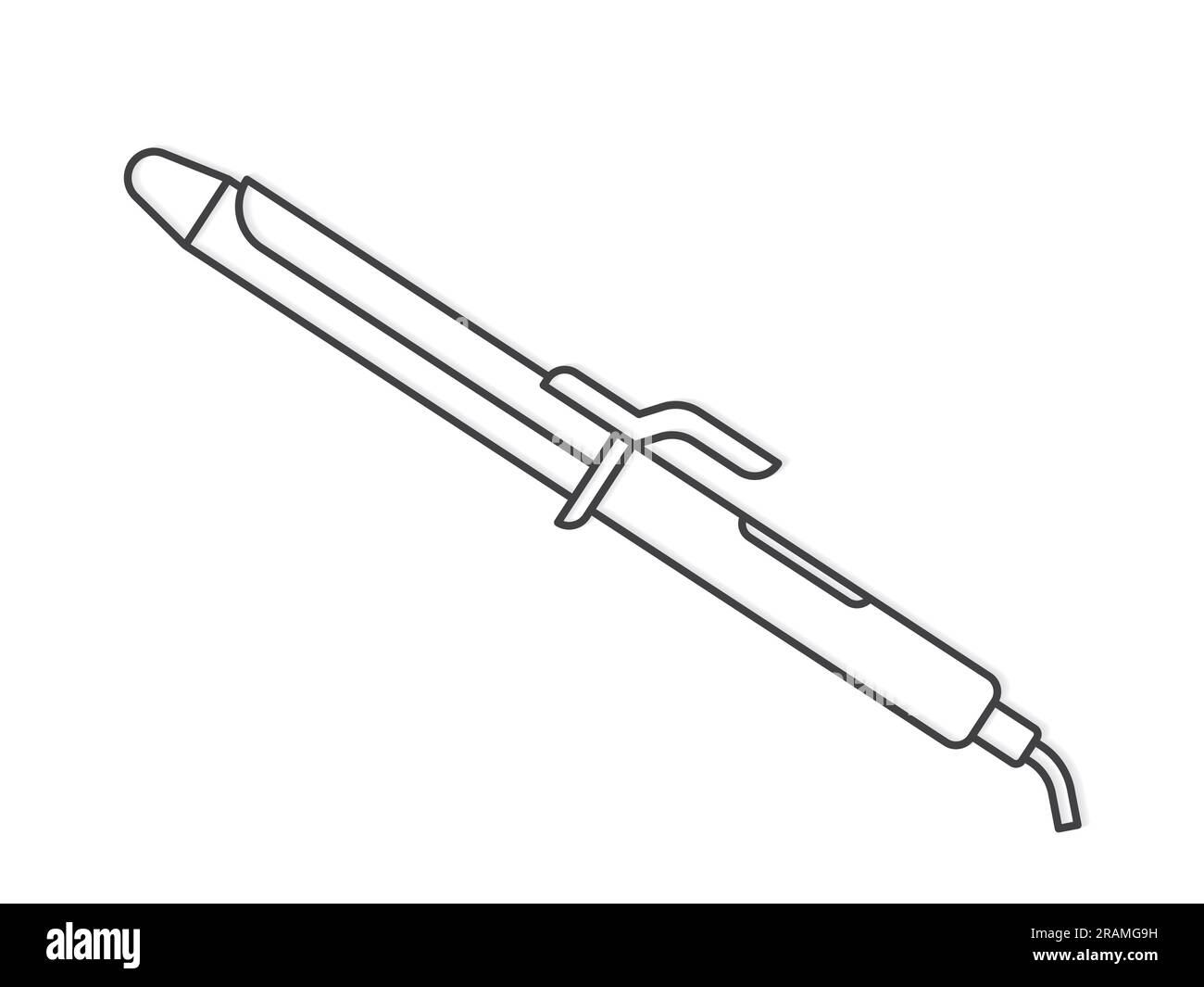 curling iron icon- vector illustration Stock Vector Image & Art - Alamy