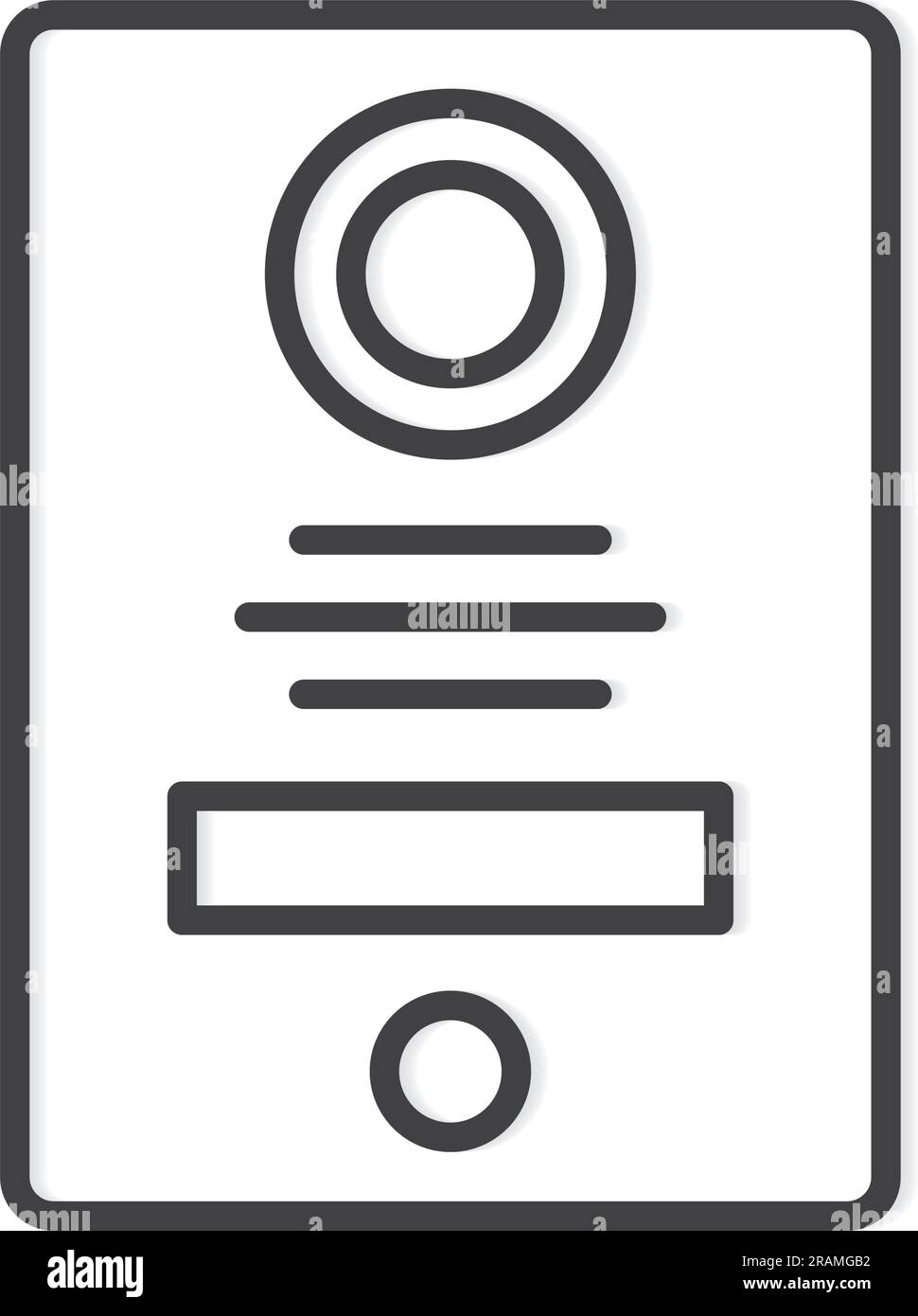 intercom with camera icon- vector illustration Stock Vector Image & Art ...