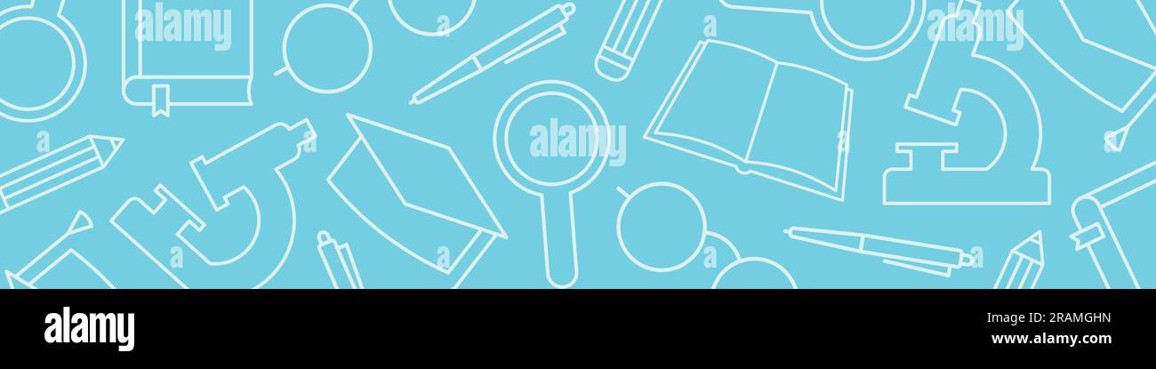 back to school, university, science banner - vector illustration Stock ...