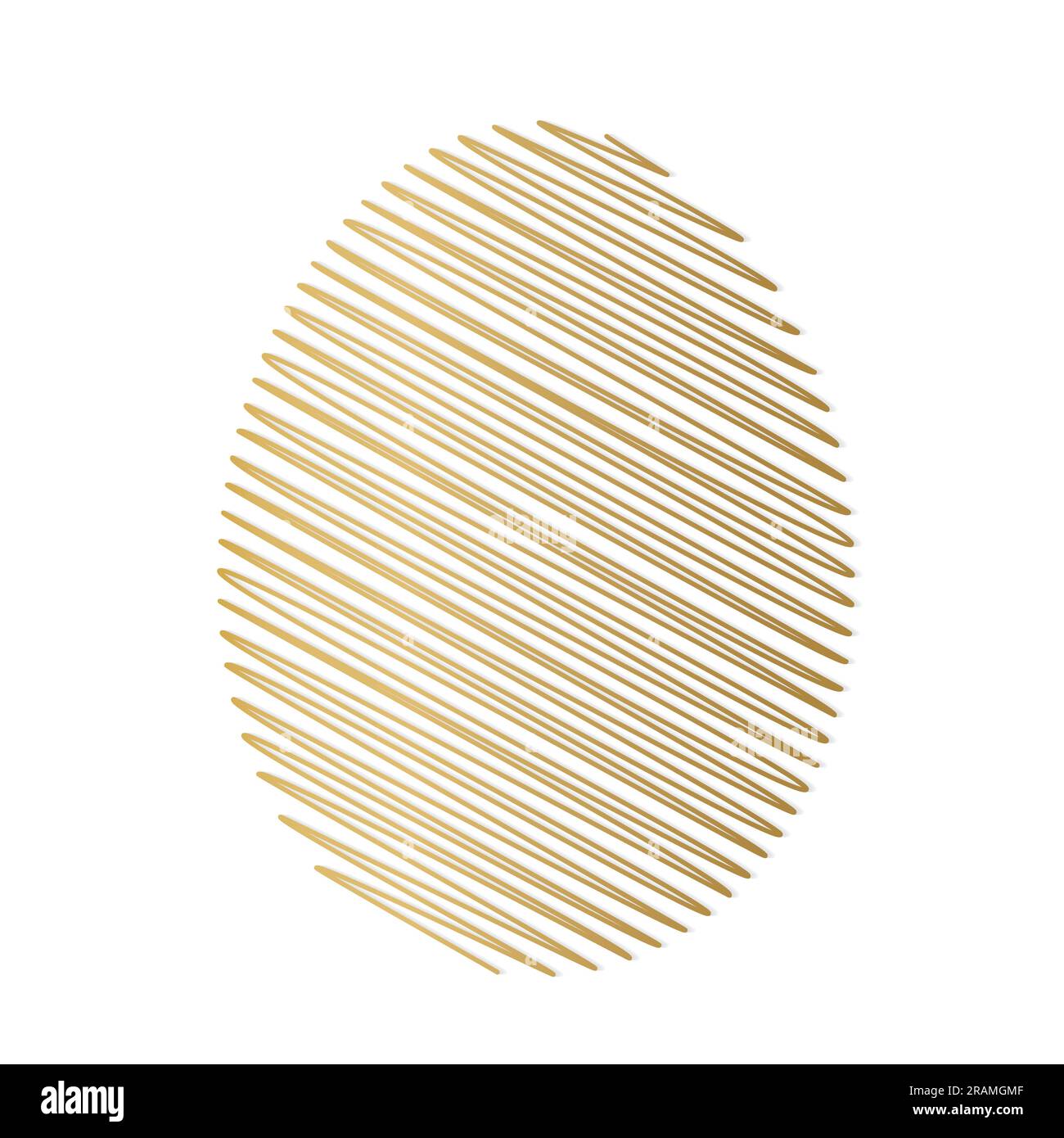 golden scribble easter egg - vector illustration Stock Vector Image ...