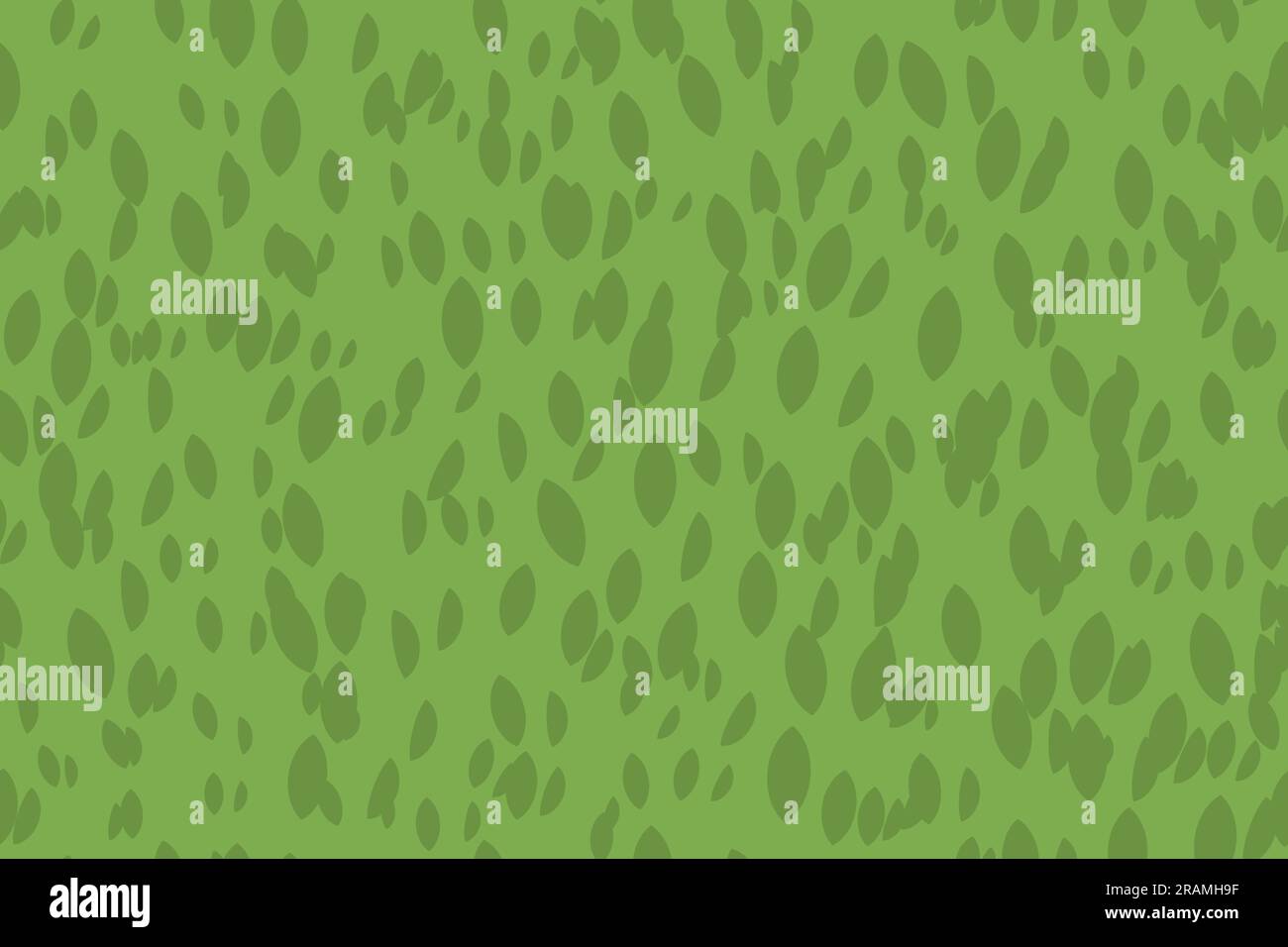 seamless nature pattern with scattered green leaves- vector illustration Stock Vector Image ...