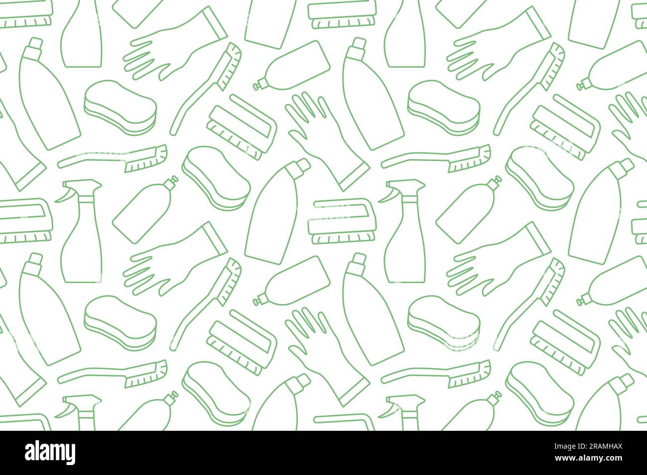 seamless pattern with home cleaning products or cleaning services ...