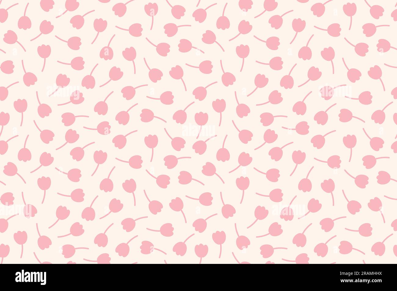 pink spring seamless pattern with flowers- vector illustration Stock ...