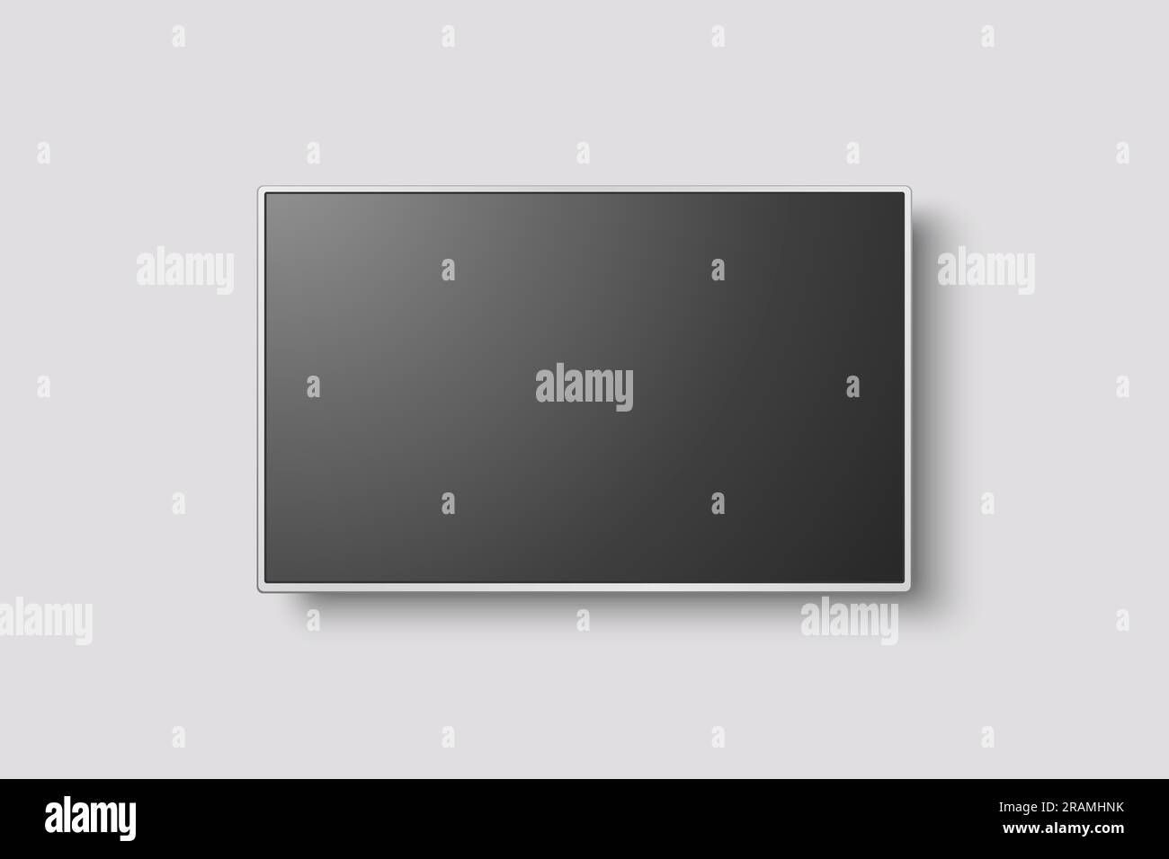 Vector 3d Realistic Modern TV Screen. Minimalistic Stylish Lcd Panel ...