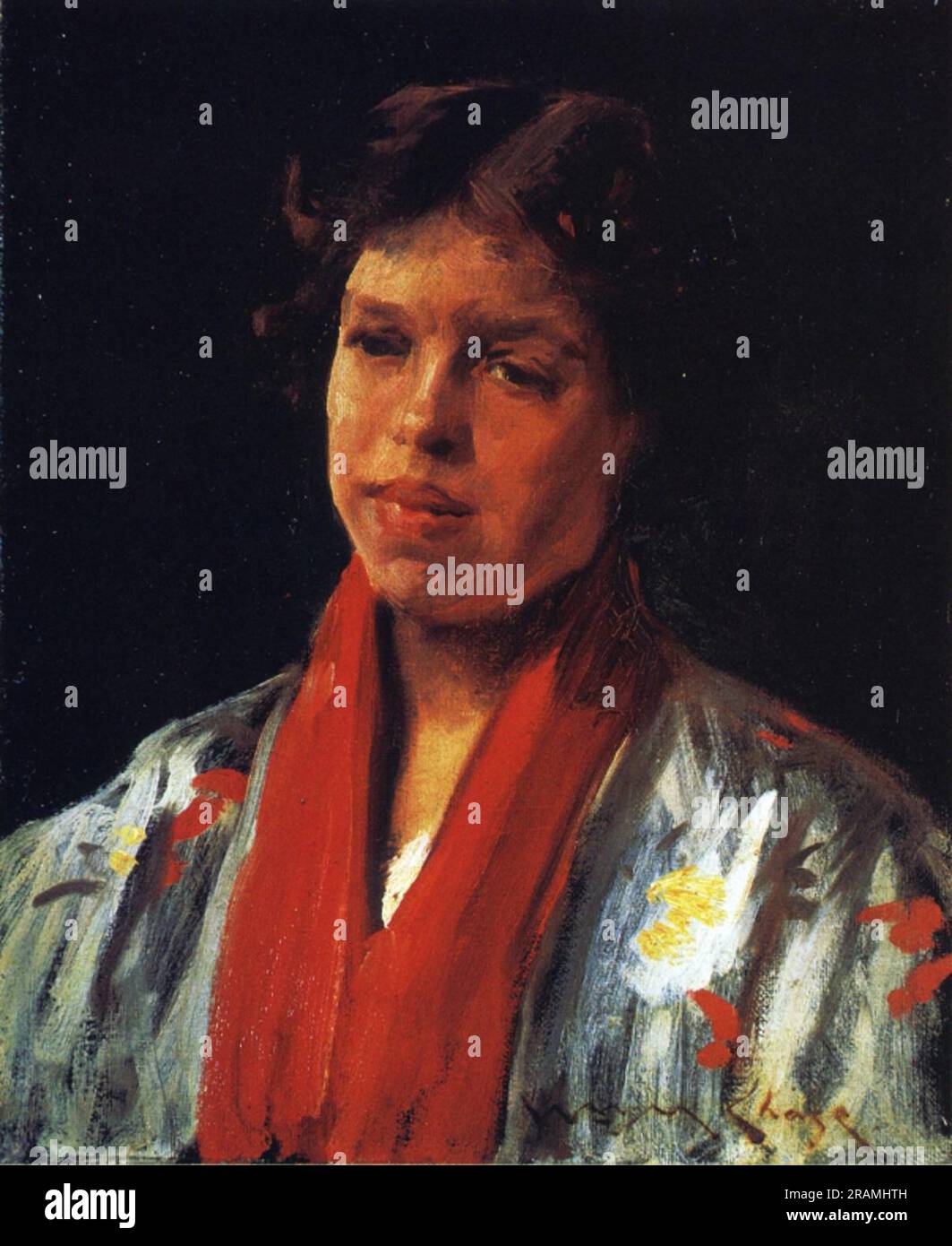 Assyrian Girl by William Merritt Chase Stock Photo - Alamy