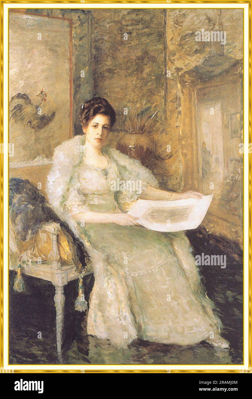 Portrait of Susan Watkins by William Merritt Chase Stock Photo - Alamy