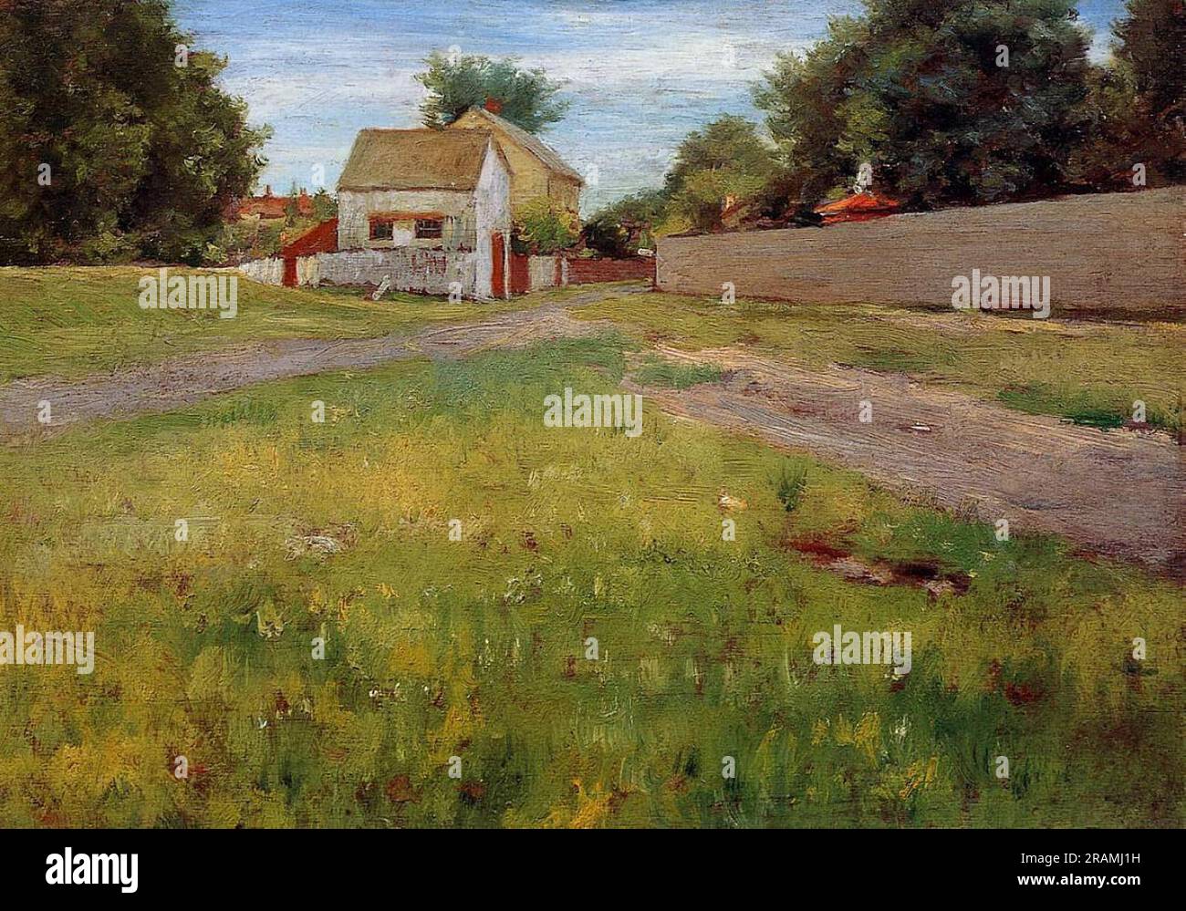 Brooklyn Landscape 1886 by William Merritt Chase Stock Photo - Alamy