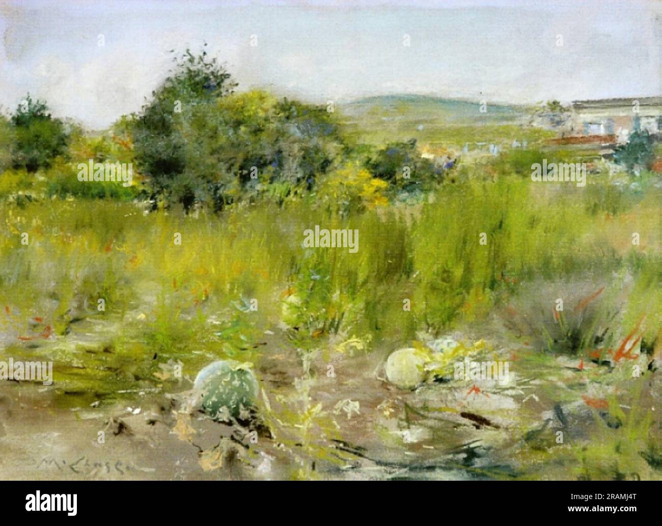 In the Garden (aka A Squatter's Hut, Flatbush or The Old Garden) 1885 ...