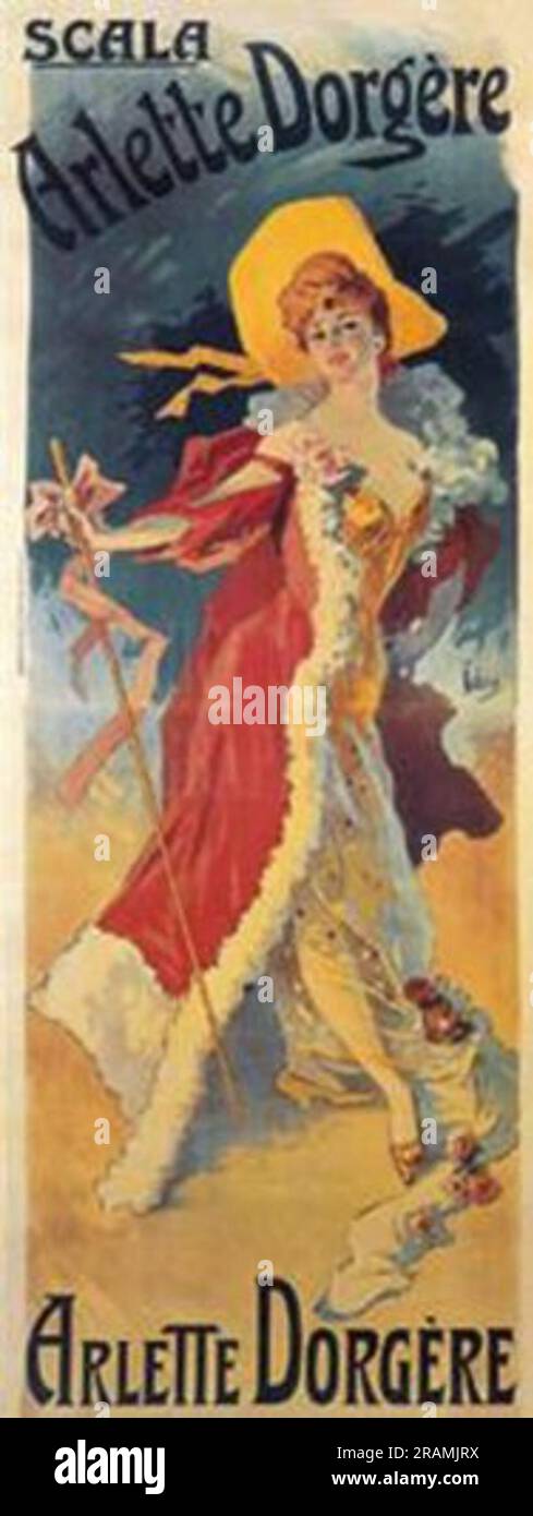 Jules cheret art nouveau hi-res stock photography and images - Alamy