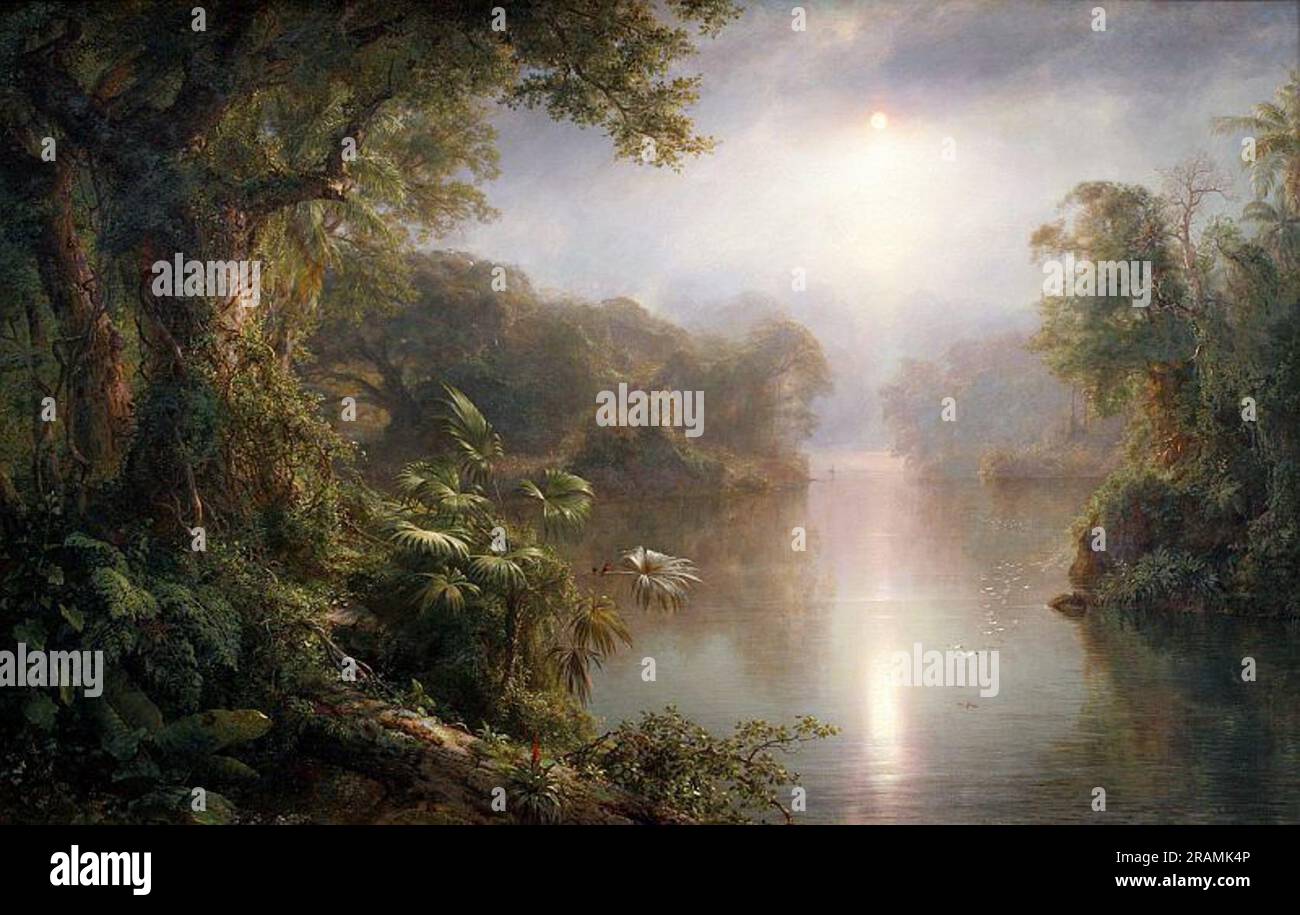 The River of Light 1877 by Frederic Edwin Church Stock Photo - Alamy